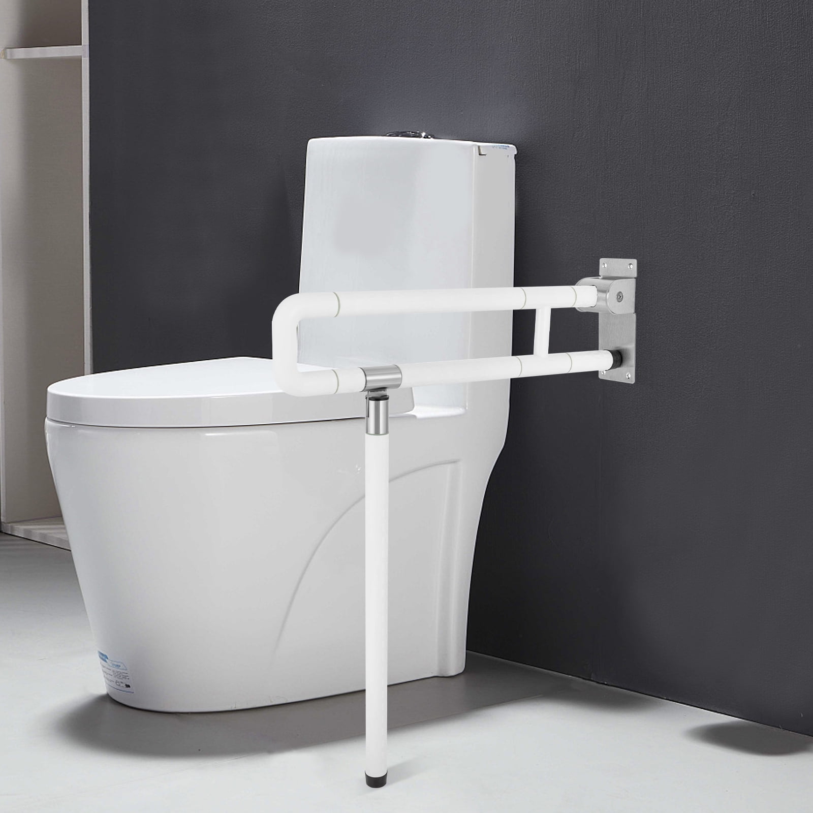 Peakora 27.56" Tub Handrail – Foldable, Stainless Steel, 220 lbs Weight ...