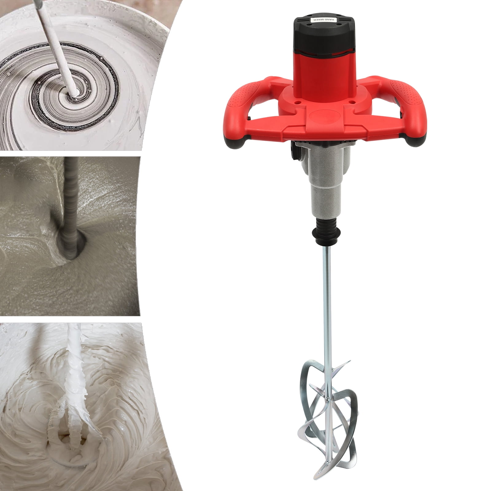 Peakora 2800 W Paint and Mortar Stirrer 2-Gear Concrete Stirrer Mixer ...