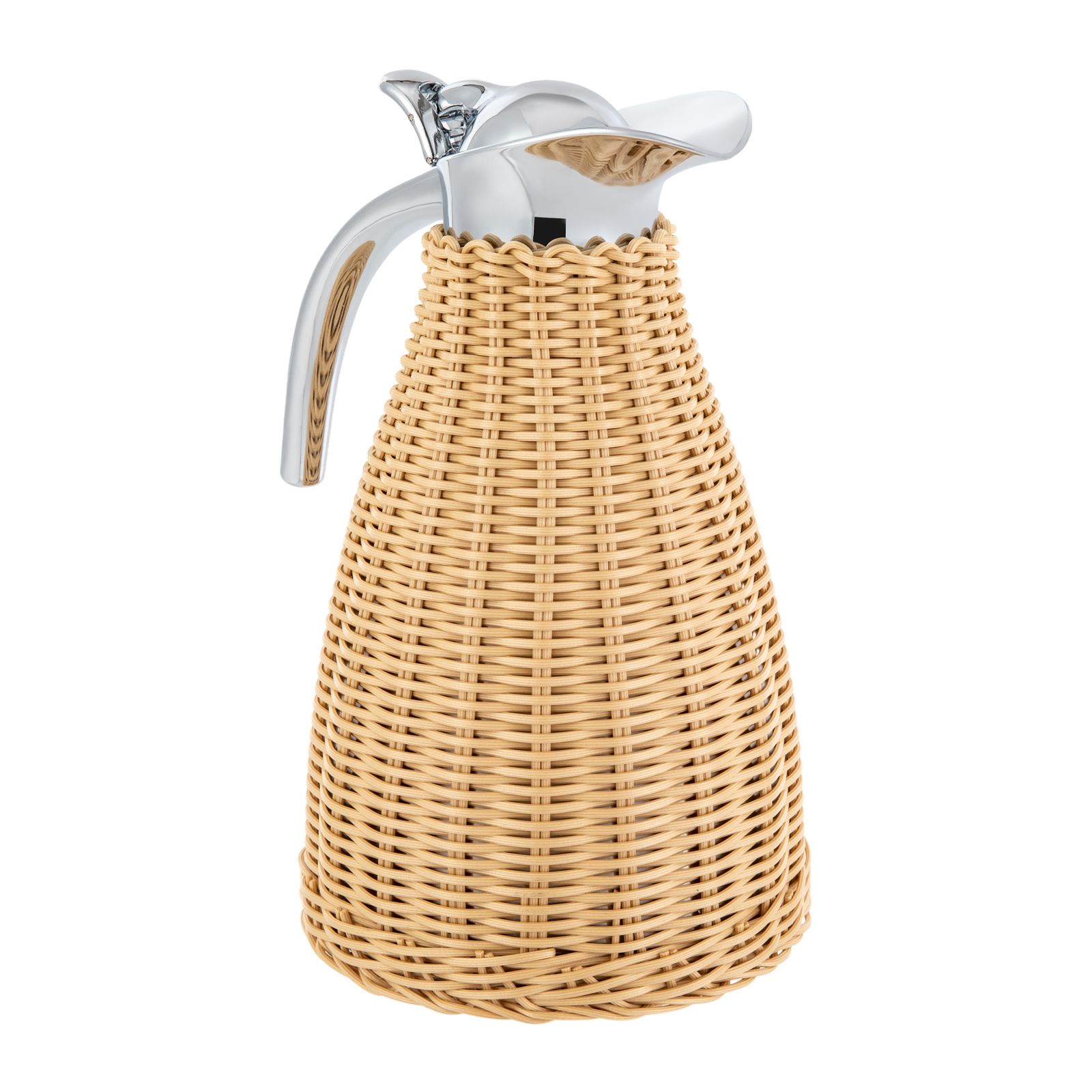 Peakora 304 Stainless Steel Beverage Dispenser with Rattan, Dual Wall ...