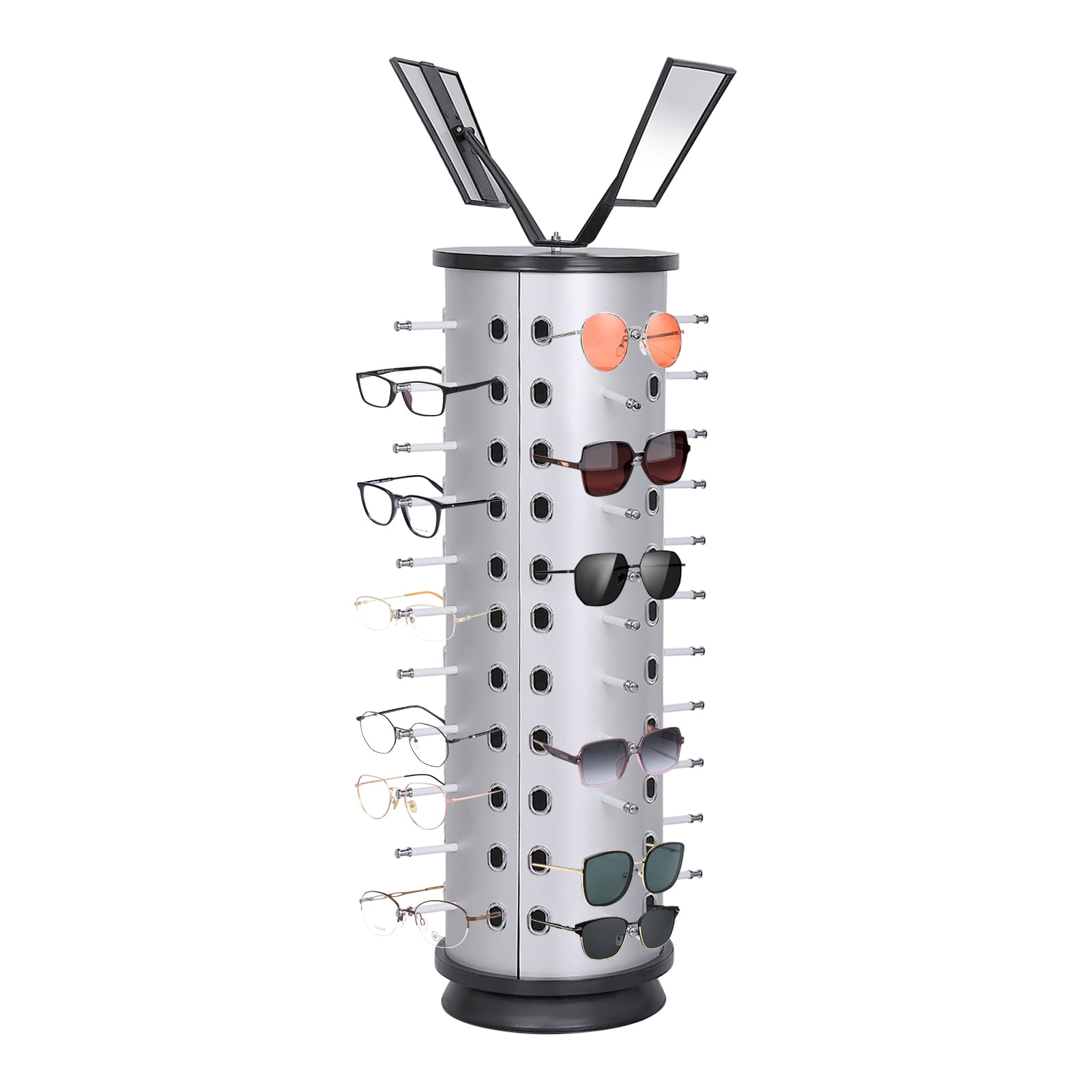 Peakora 44-Pair Rotating Glasses Display Stand – Durable, Space-Saving ...