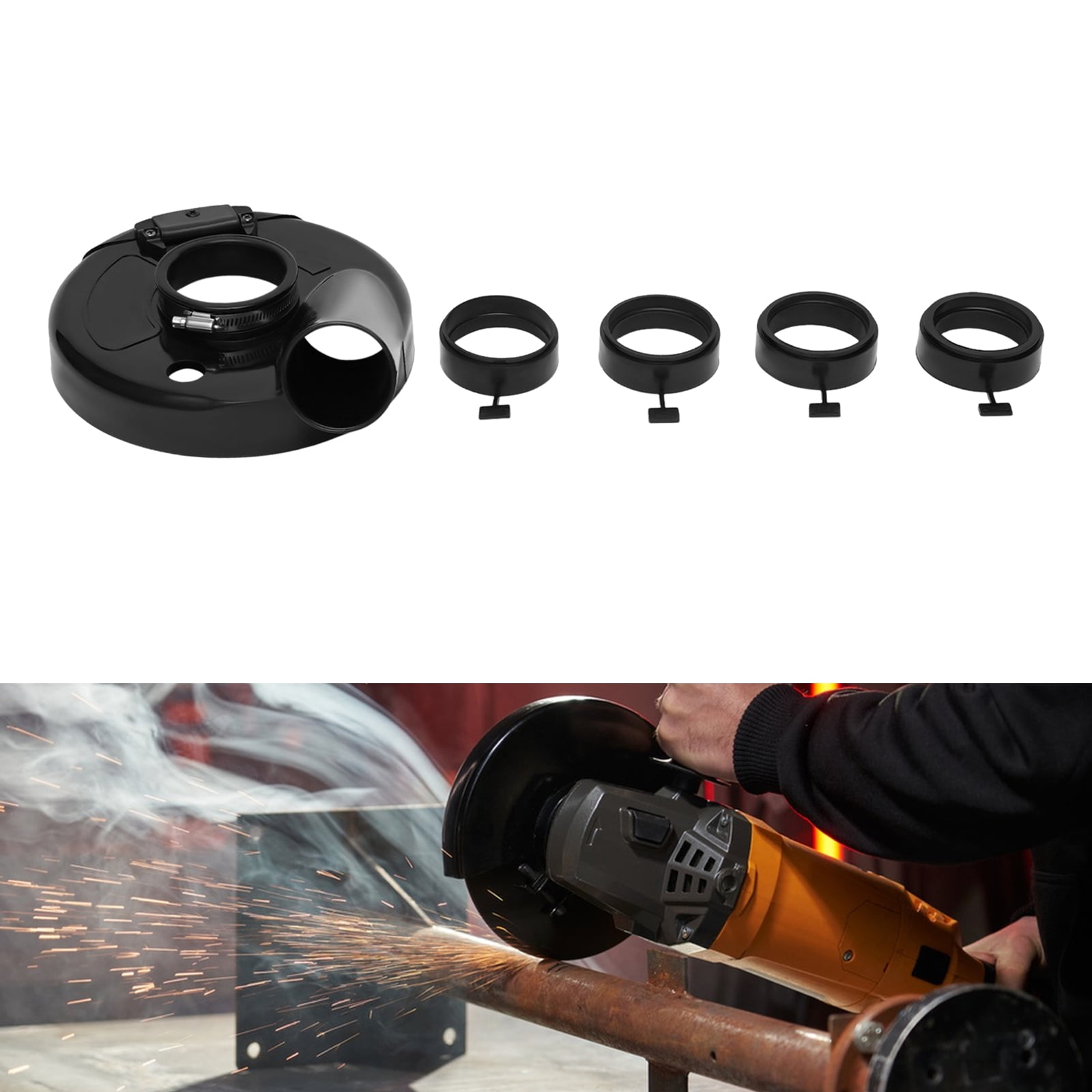 Peakora Angle Grinder Surface Grinding Dust Shroud Universal Surface ...
