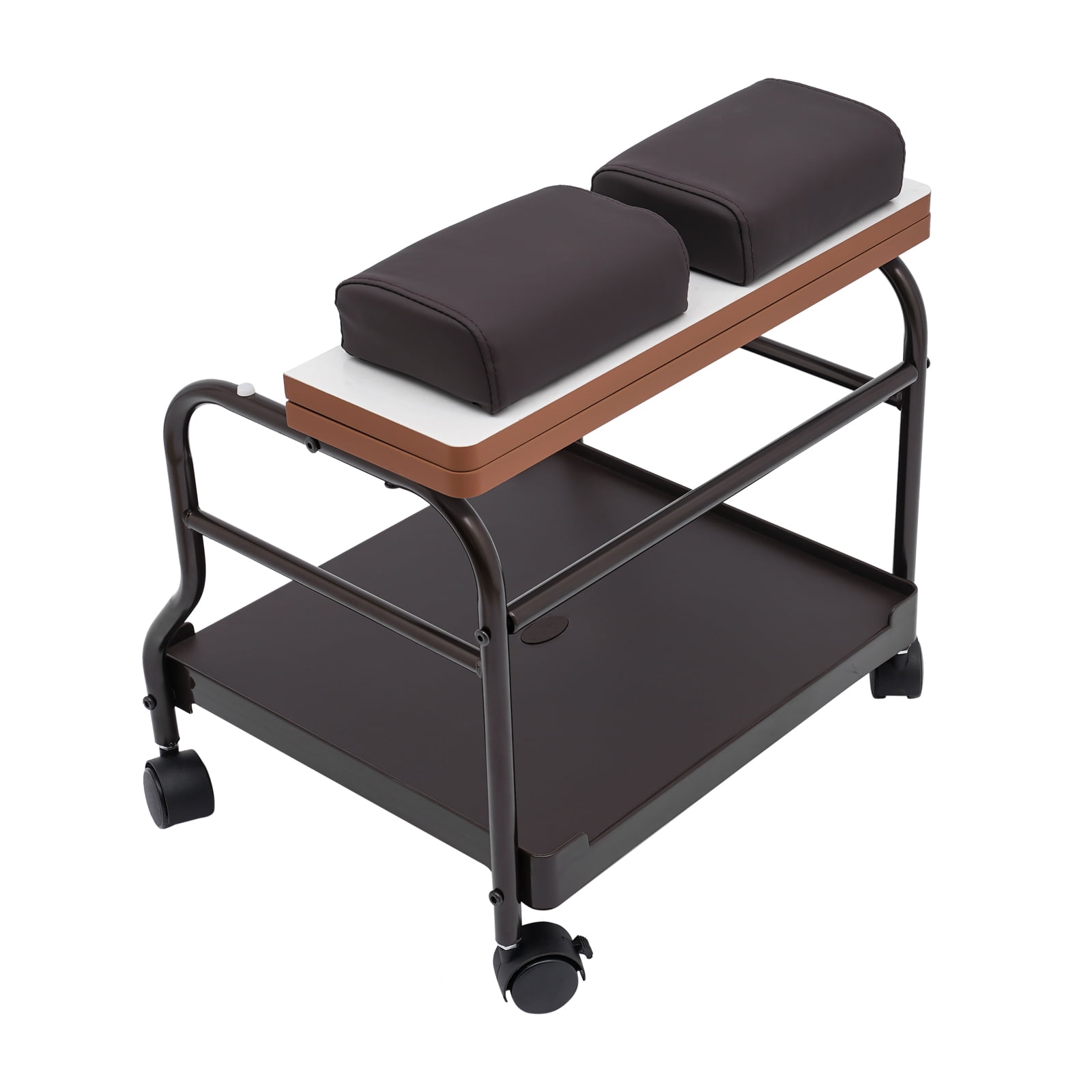 Peakora Collapsible Foot Rest for Pedicure with Silent Wheels Heavy ...