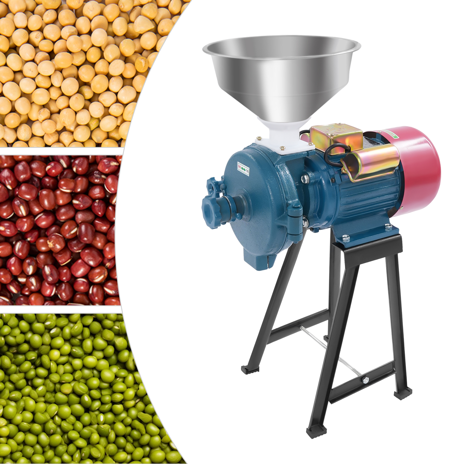 Peakora Commercial Electric Grain Grinder Heavy Duty Electric Grain ...
