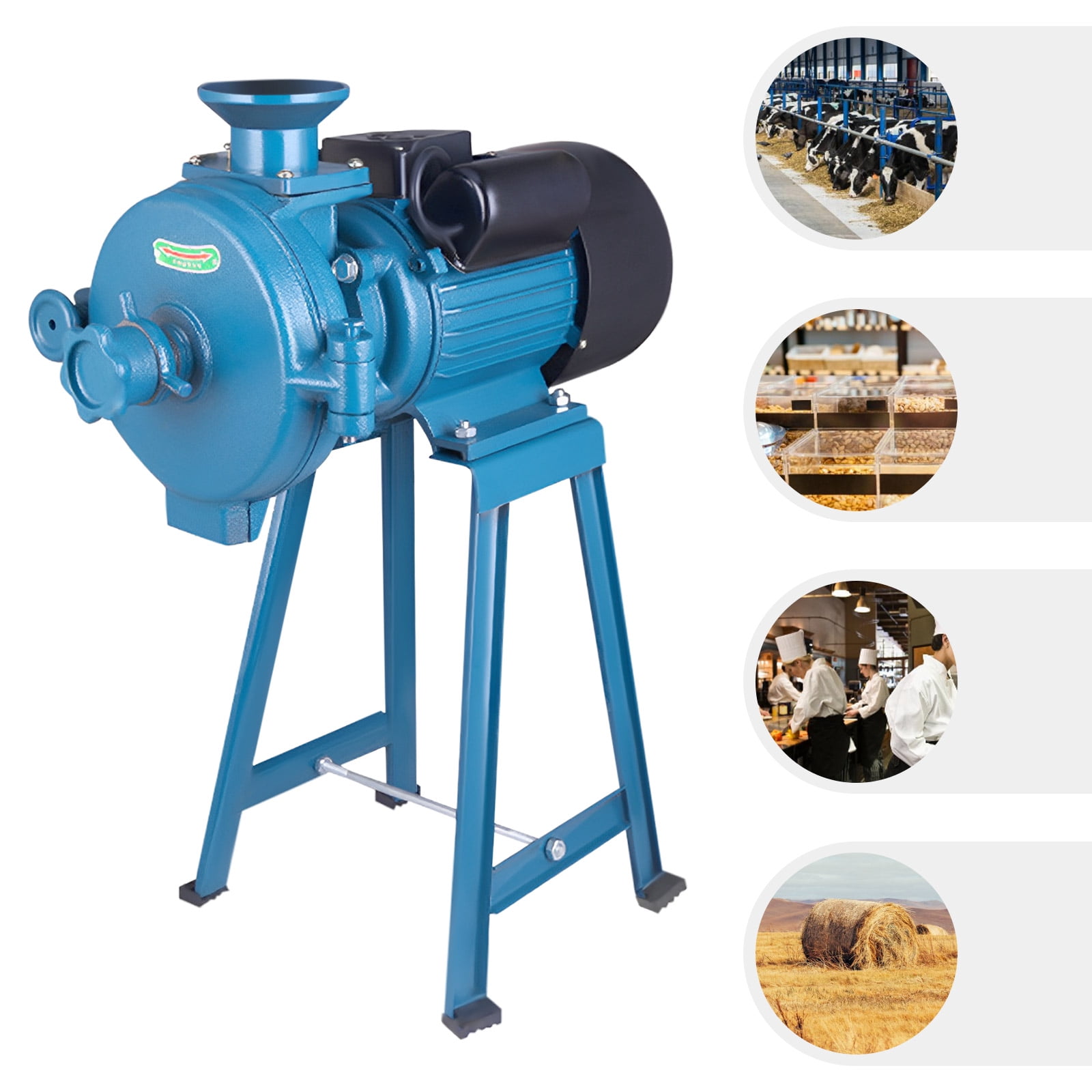 Peakora Commercial Electric Grain Grinder Heavy Duty Electric Grain ...