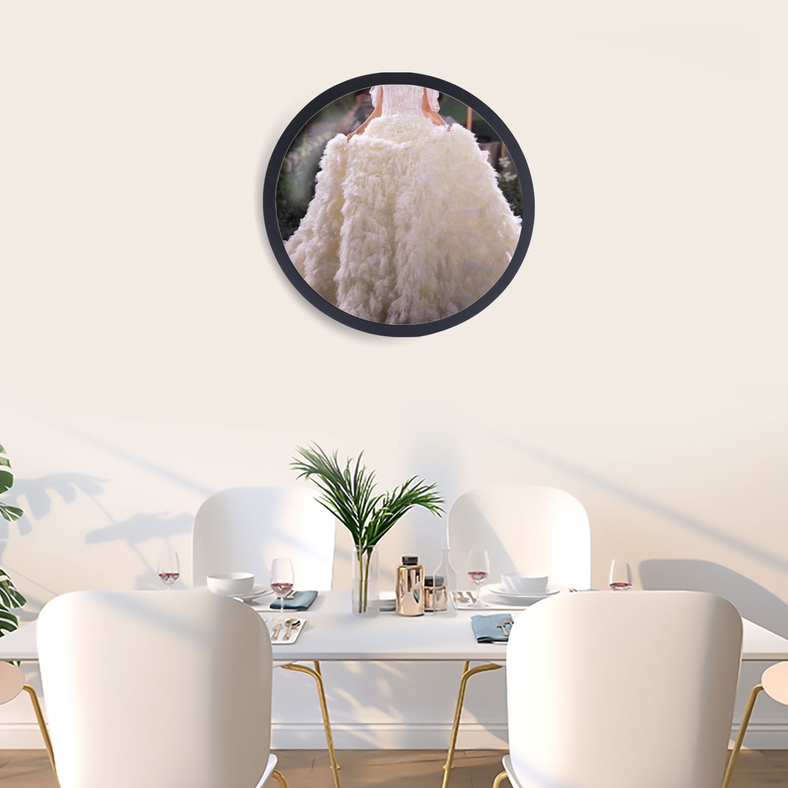 Peakora Elegant MDF photo frame with unique round shape, perfect for ...