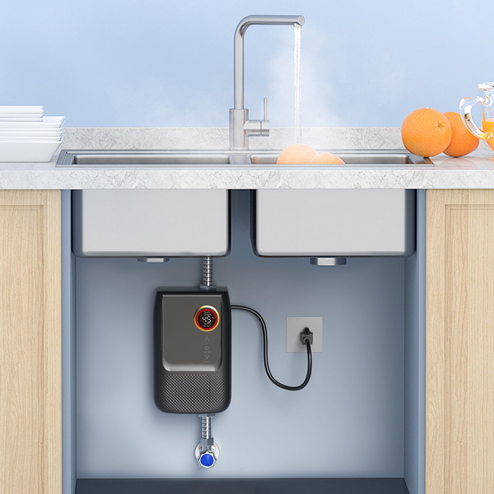 Peakora Energy-Efficient 3000W Instant Water Heater with Remote Control ...
