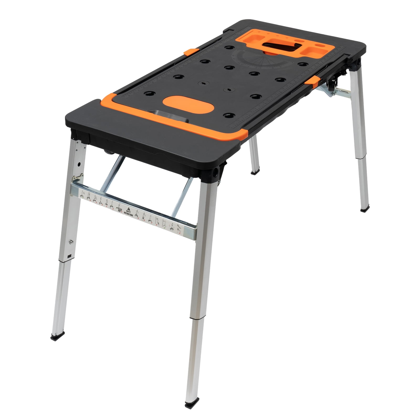 Peakora Foldable Mobile Workbench with Wheels, 330.69lbs Load Capacity ...