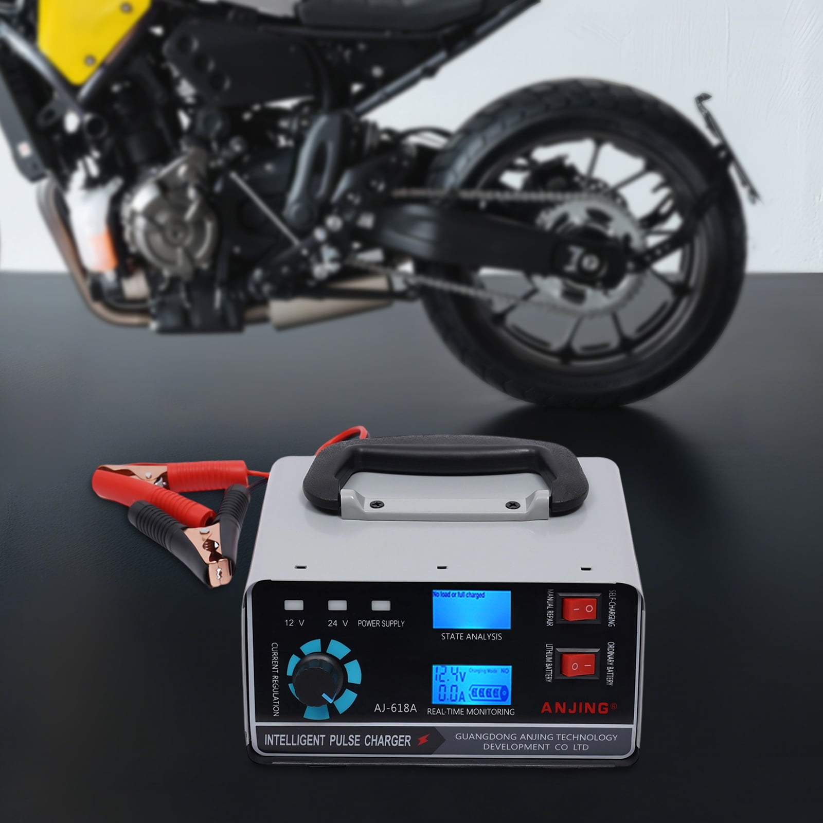 Peakora Heavy-Duty Car Battery Charger 400w 12v / 24v Truck Battery ...