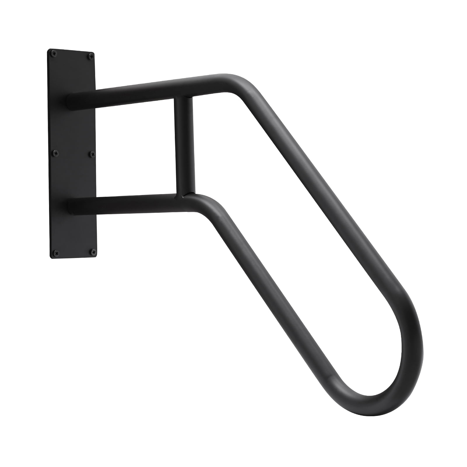 Peakora Heavy-Duty Metal Stair Railing, U-Shaped with Cross Bar ...