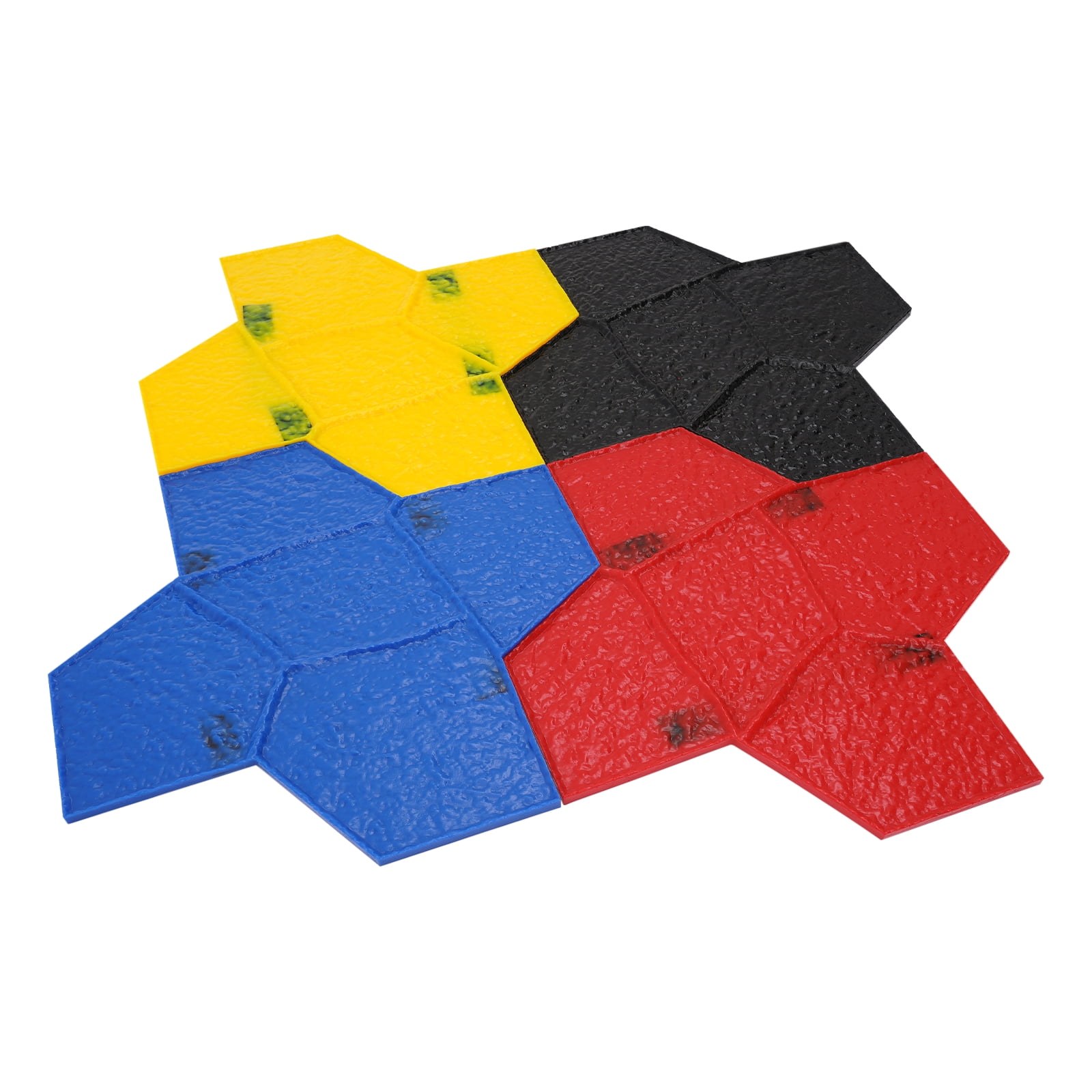 Peakora High Efficiency Seamless Texture Stamp Mat Set of 4, Large ...