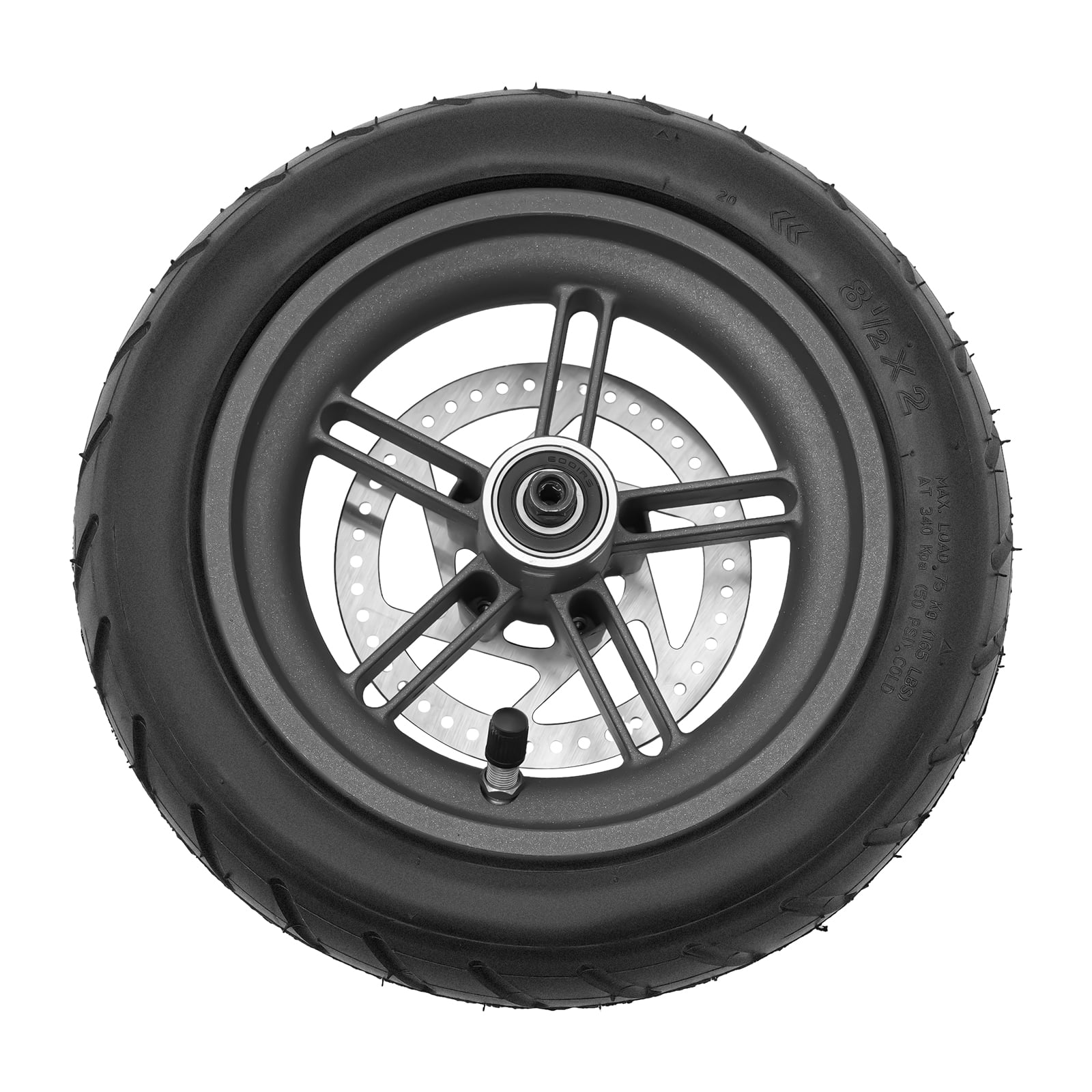 Peakora High-Quality Front and Rear Scooter Wheels – 9.06in, Disc Brake ...