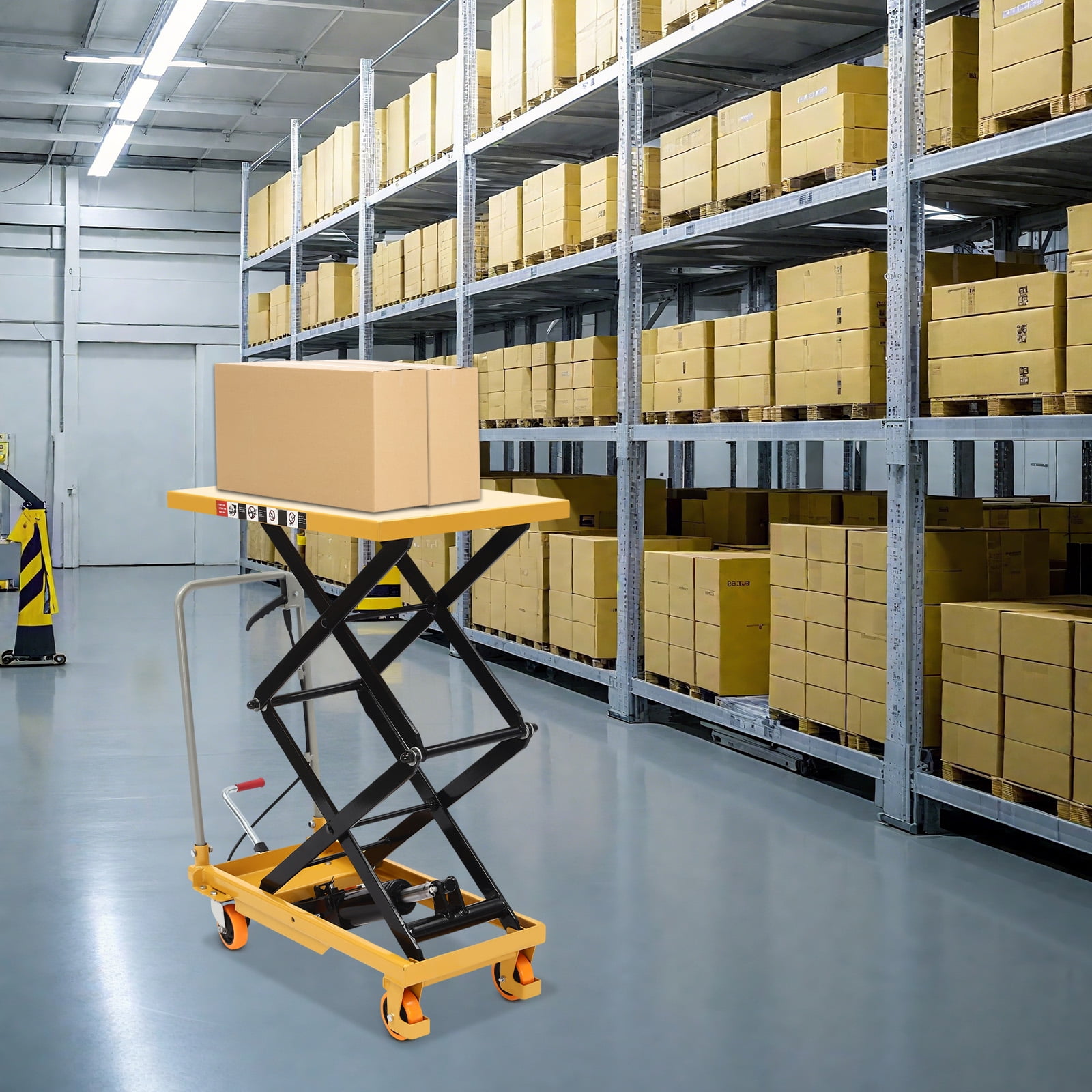 Peakora Hydraulic Scissor Lift Table, Single Scissor Hydraulic Lift ...