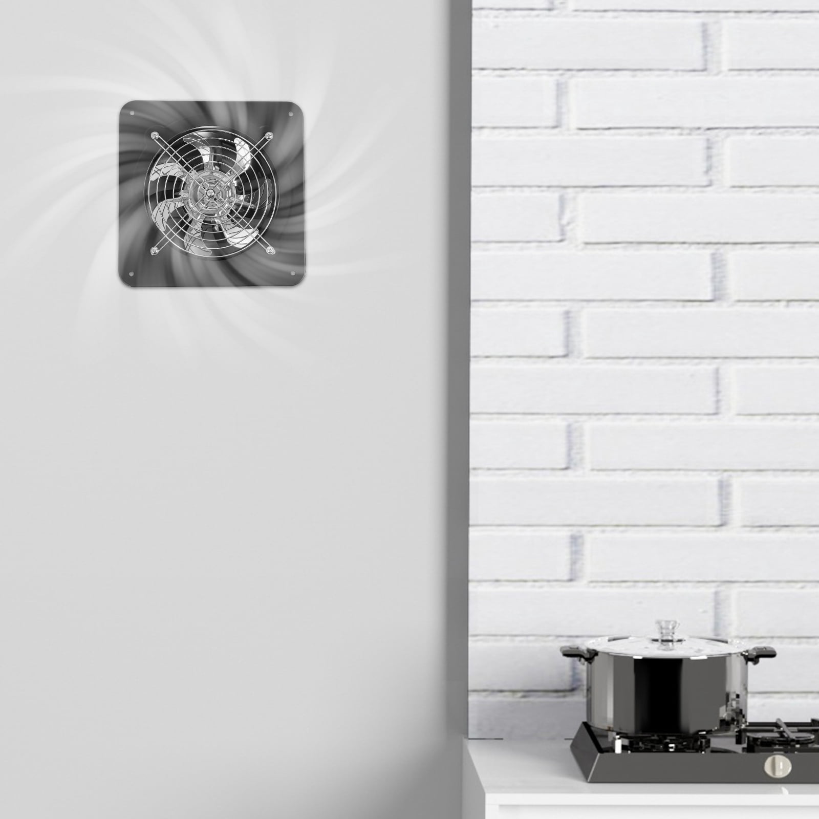 Peakora Low Noise Exhaust Fan with 50W Copper Motor, 2600rpm, Easy to ...
