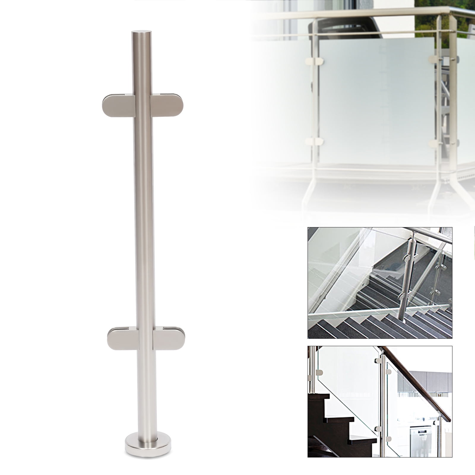 Peakora Stainless Steel Railing Mid Post with High Durability, Easy ...