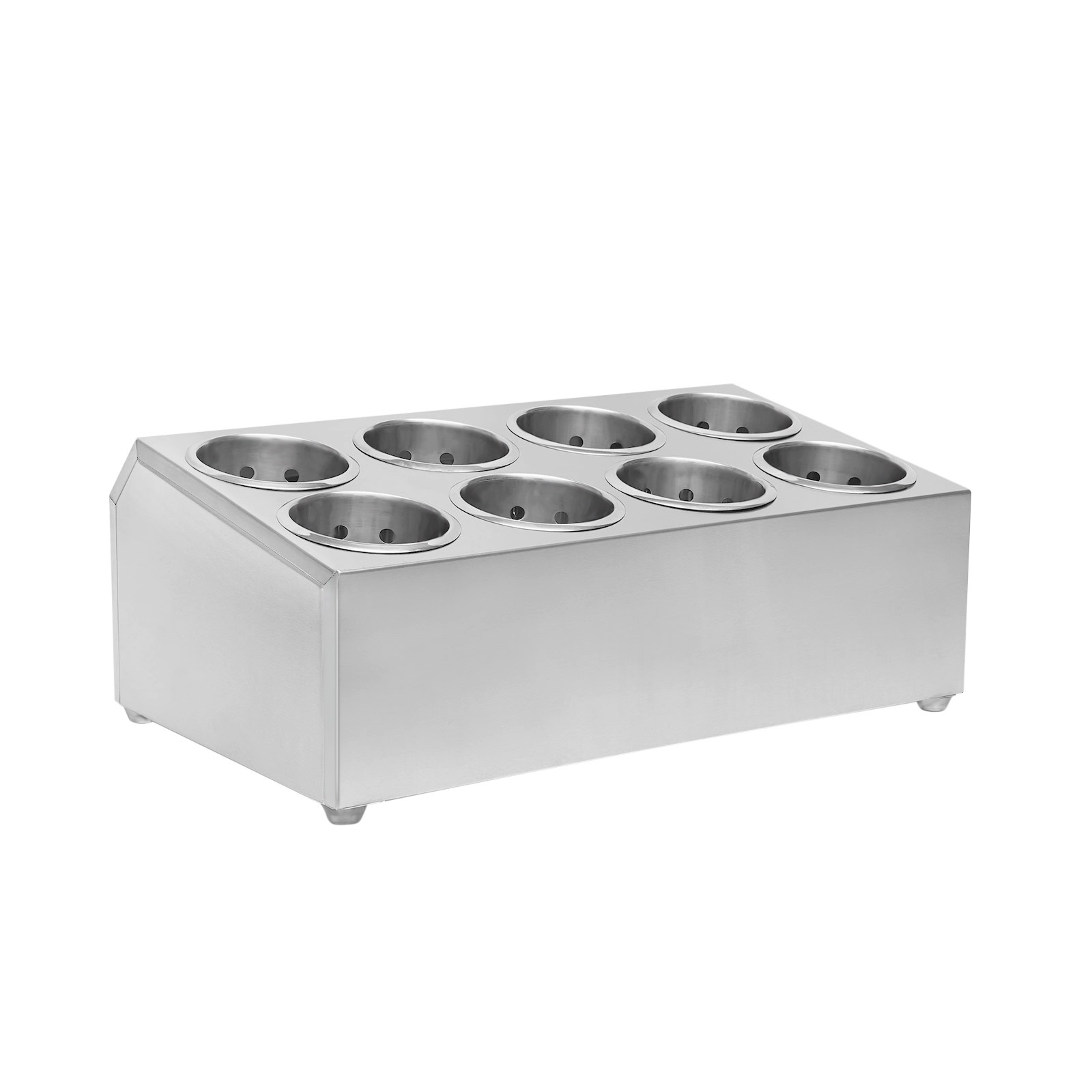 Peakora Stainless Utensil Holder with 8 Fork Cylinders, Two-Tier ...