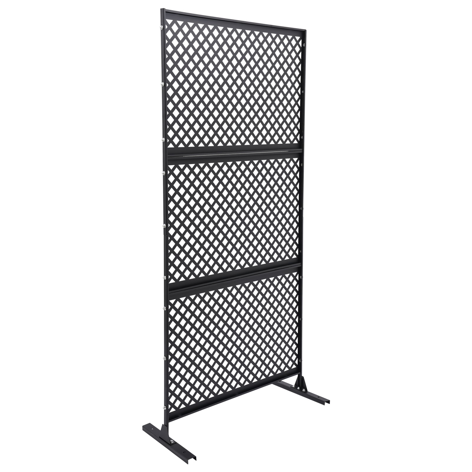 Peakora Sturdy Patio Privacy Screen, Steel, Adjustable Height ...