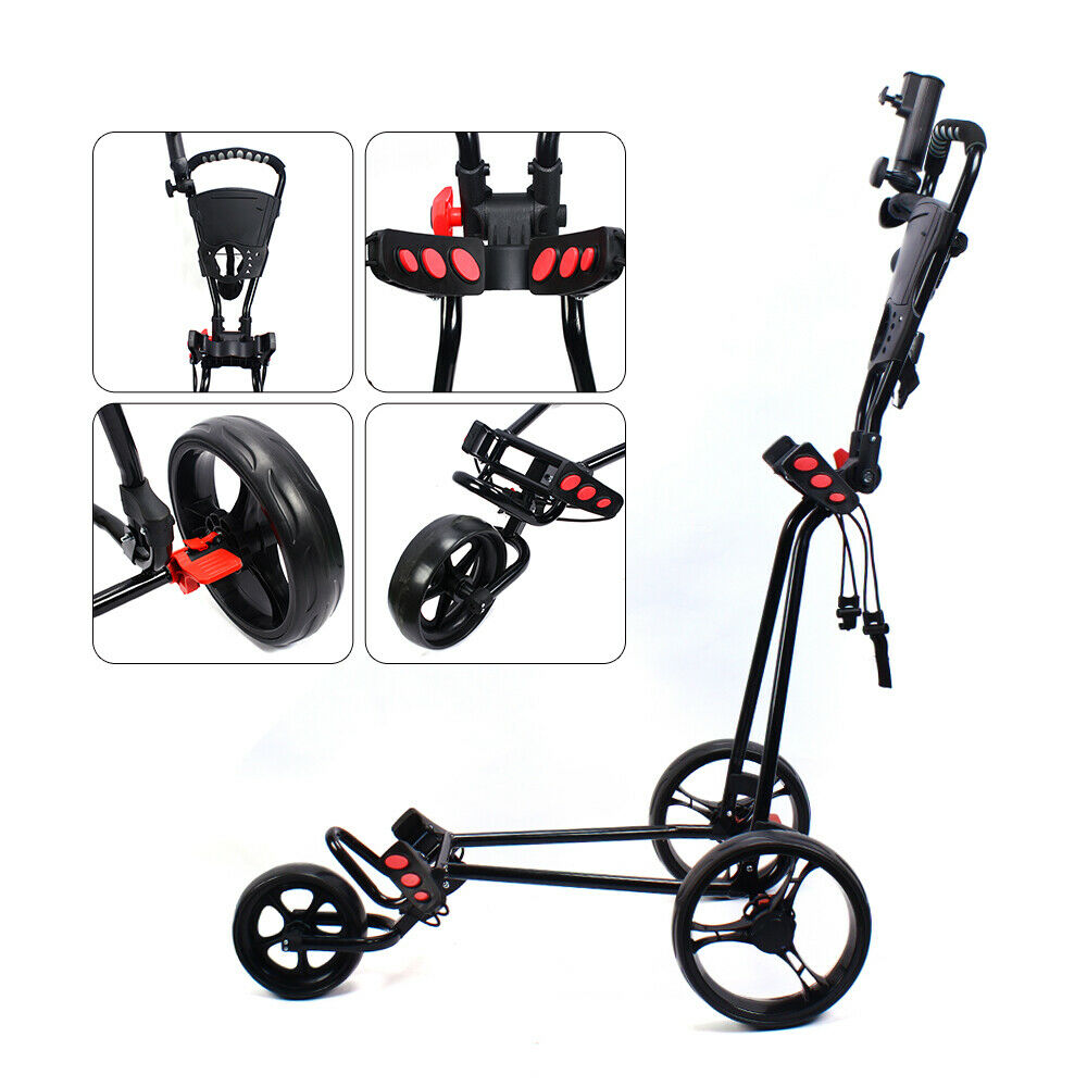 Peakora Versatile Pull Cart for Golf with Umbrella Rack, Scoring Rack ...