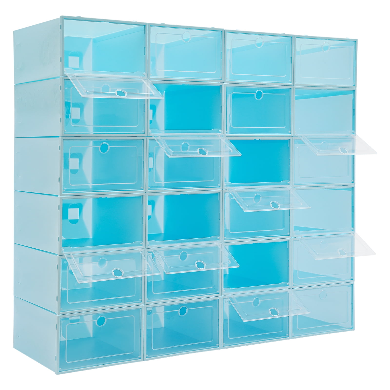 Peakora Versatile Shoe Storage Boxes with Stackable and Foldable Design ...