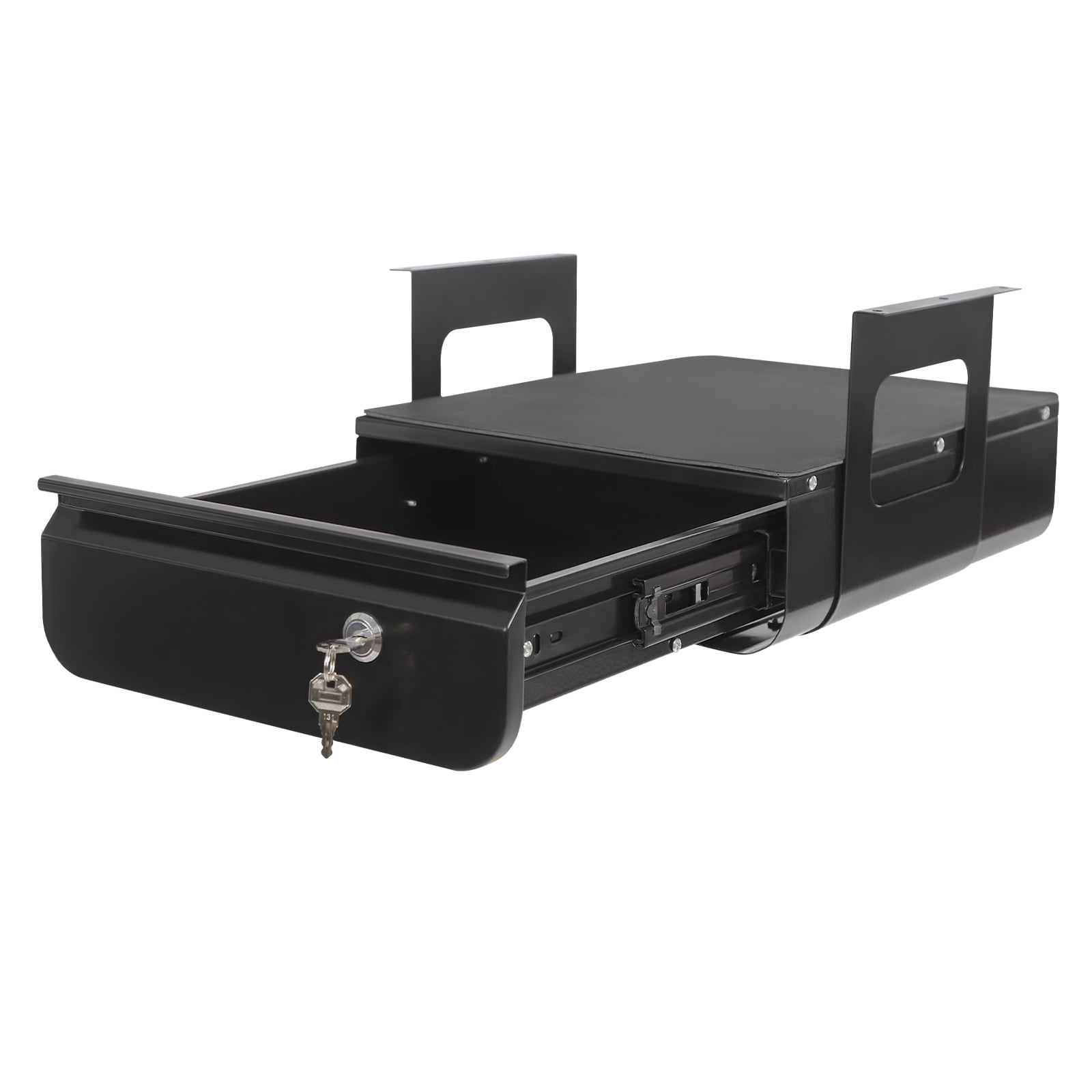 Peakora steel under desk mounted pull-out drawer, 11.5*14.3-inch ...