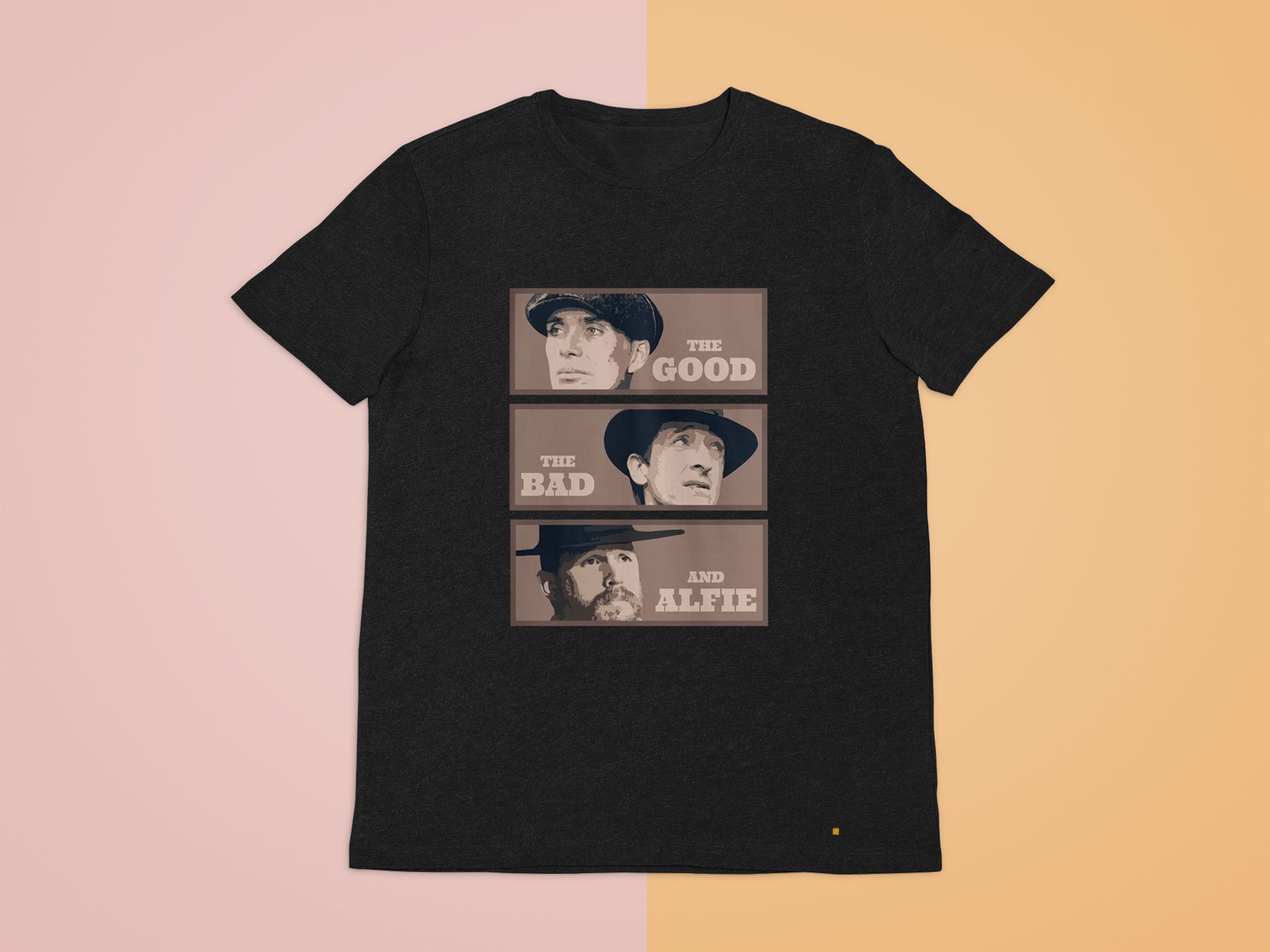 Peaky Blinders The Good The Bad And The Alfie By Order Black Tee Shirt ...