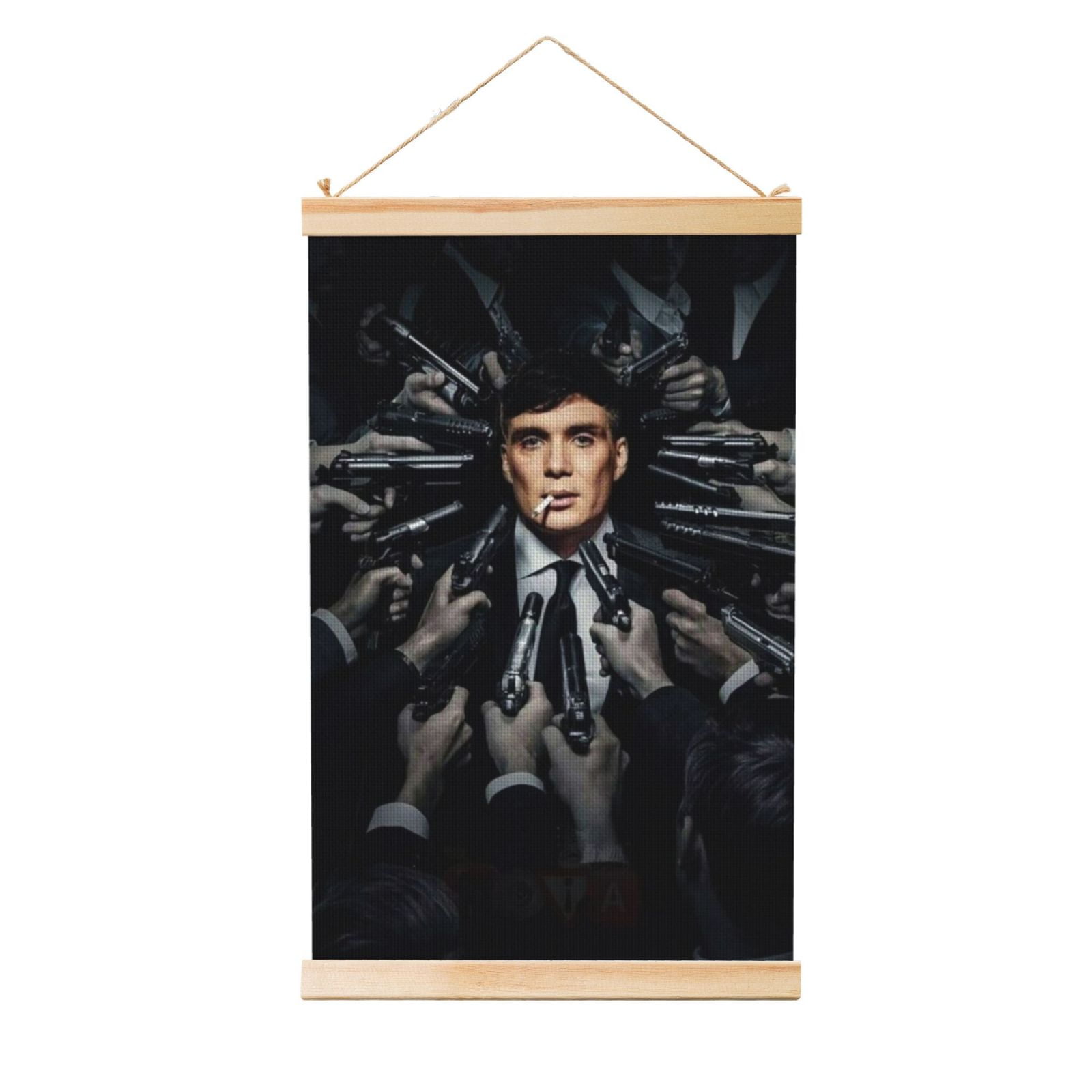 Peaky Blinders Wooden Shaft Hanging Poster Home Decor Poster Wall Art ...