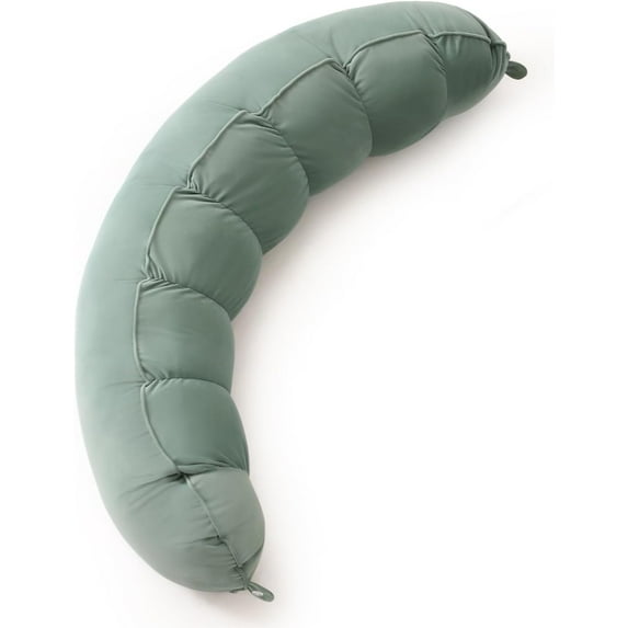Peallow(Pat. Pend) – Long Round Body Pillow for Adults, Bolster ...