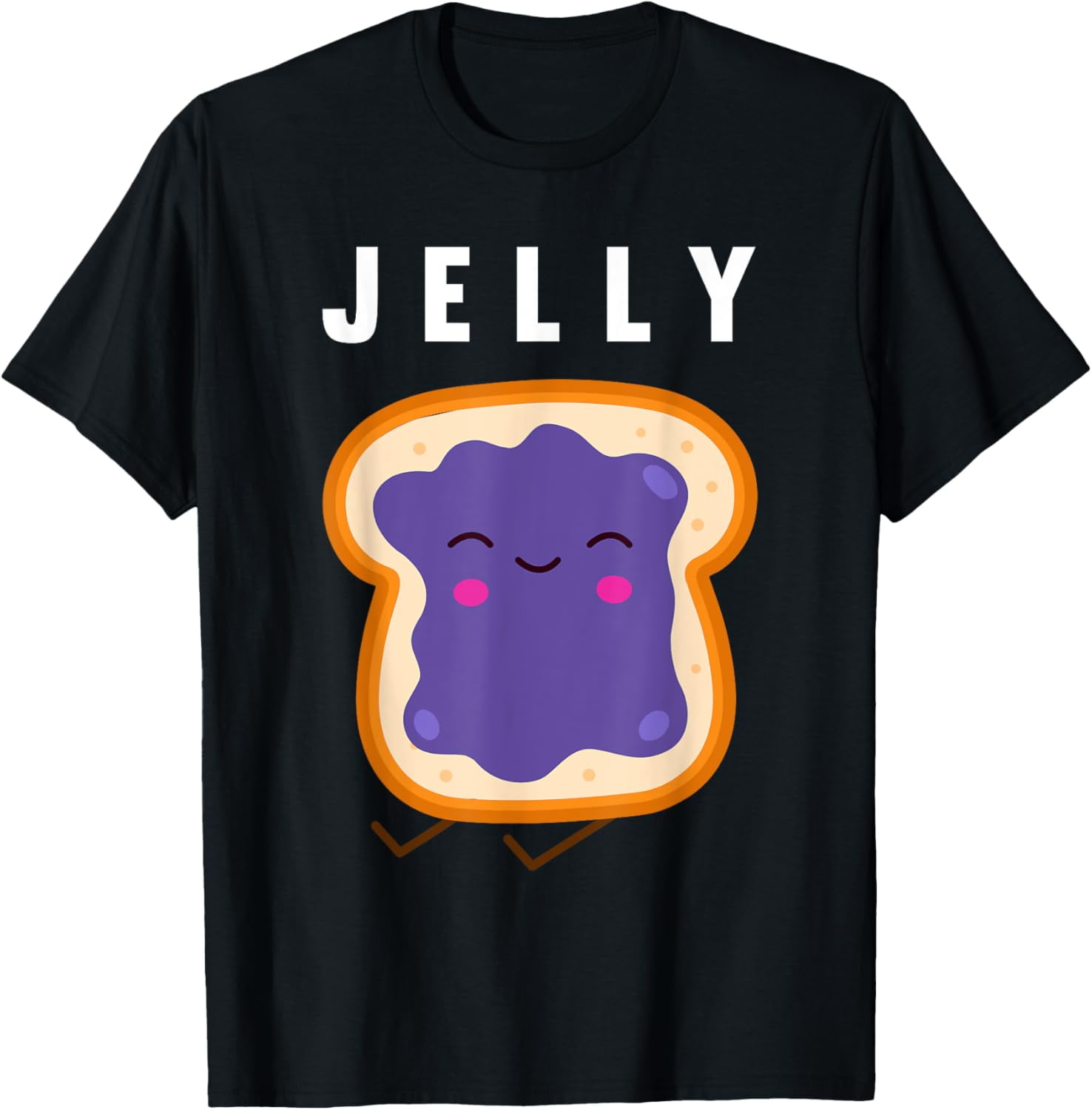 Peanut Butter And Jelly Best Friend Matching T-Shirt - Walmart.com