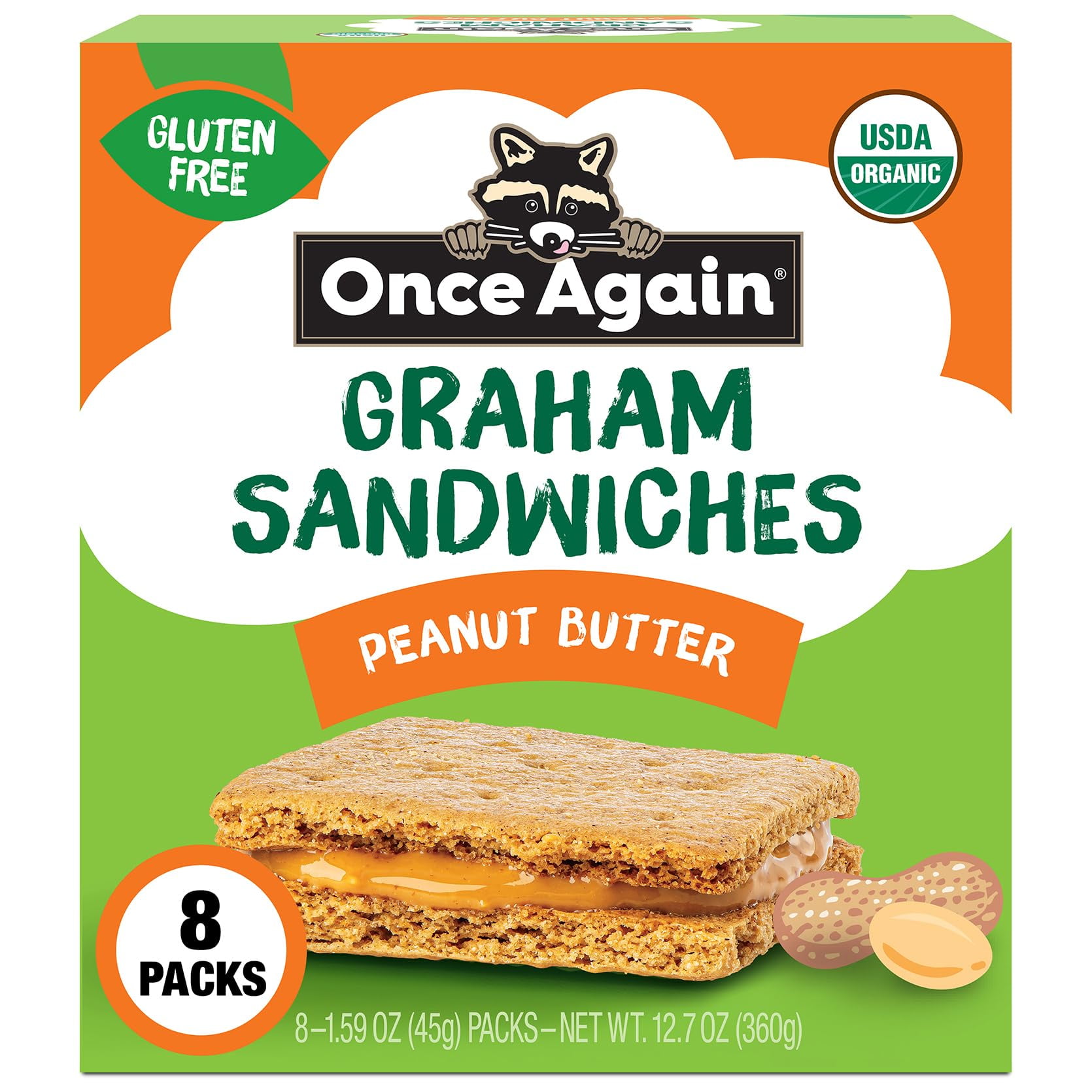 Once Again Peanut Butter BCF26 Crackers Graham Sandwiches - Free Graham ...