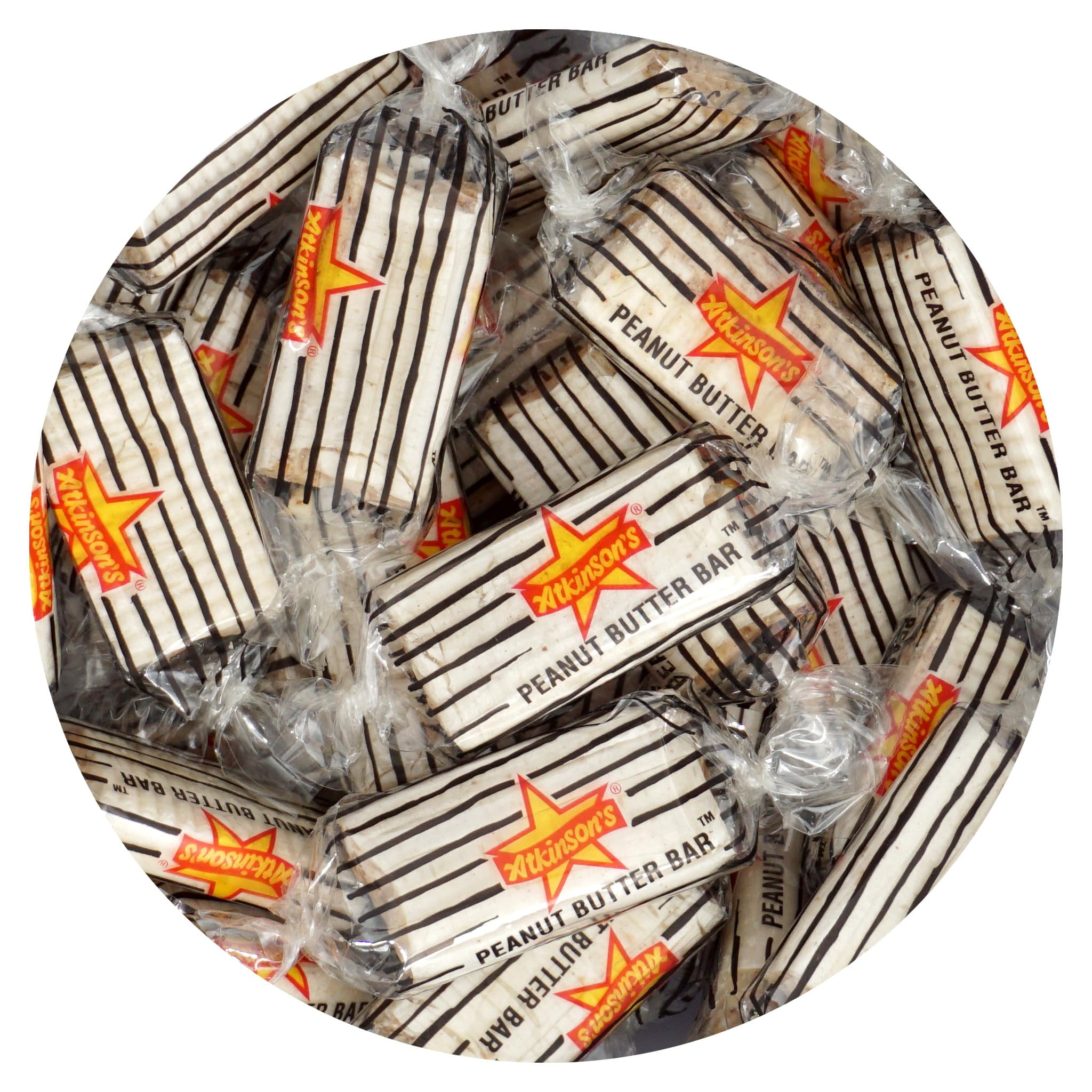 Hampton Popcorn & Candy Company, Peanut Butter Bars Candy, 2 Pound Bulk ...