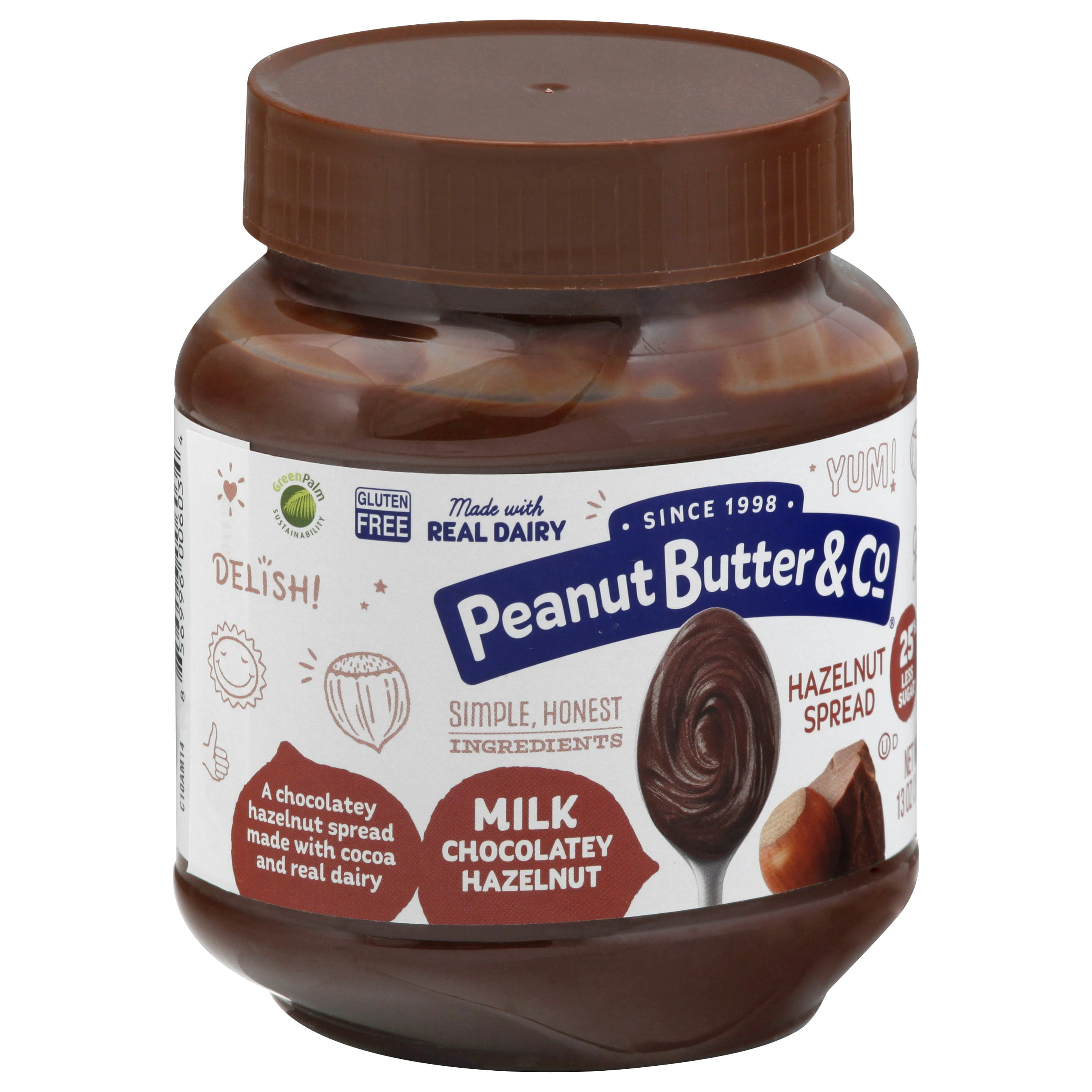 Peanut Butter & Co Hazelnut Milk Chocolate Spread 13 oz (Pack Of 6 ...