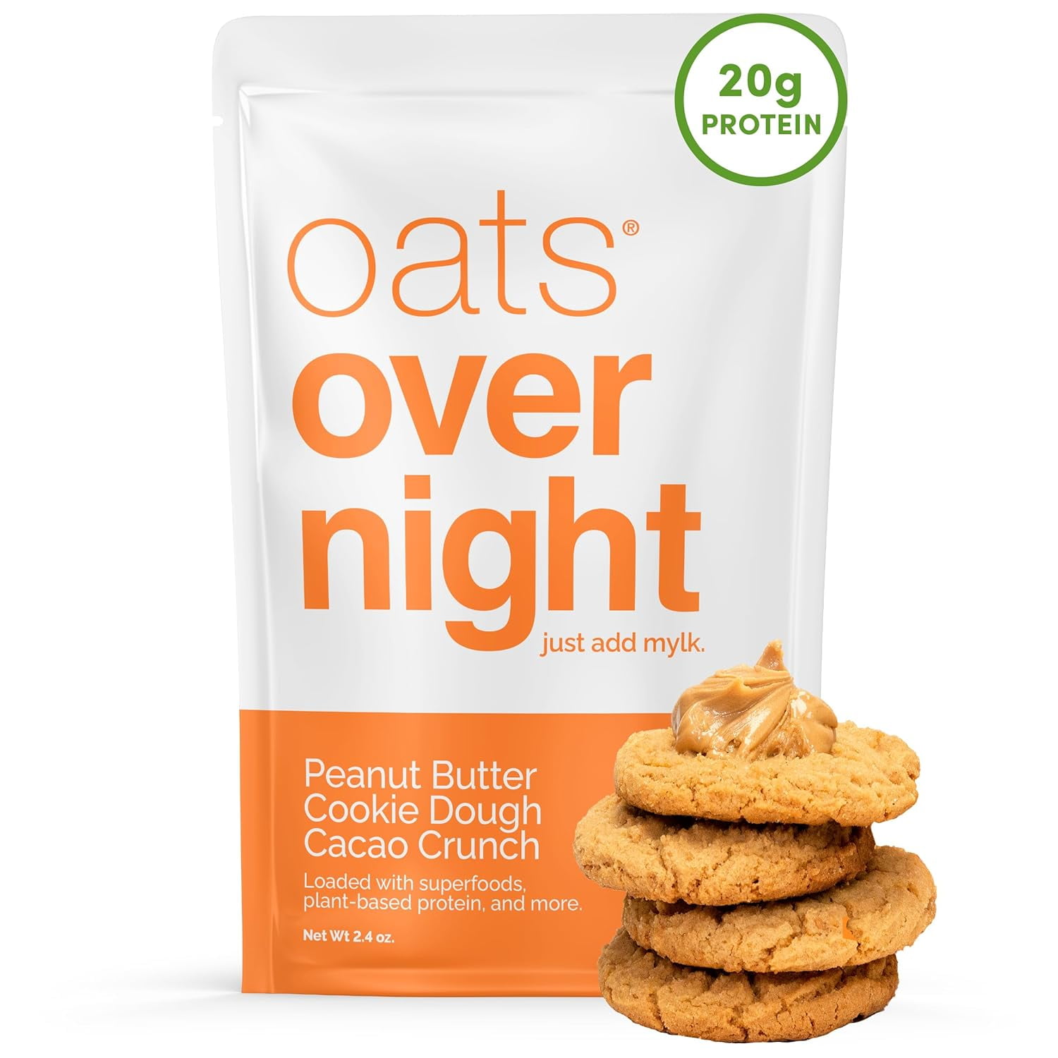 - Peanut Butter Cookie Dough Cacao Crunch - Vegan, 20g Protein, High ...