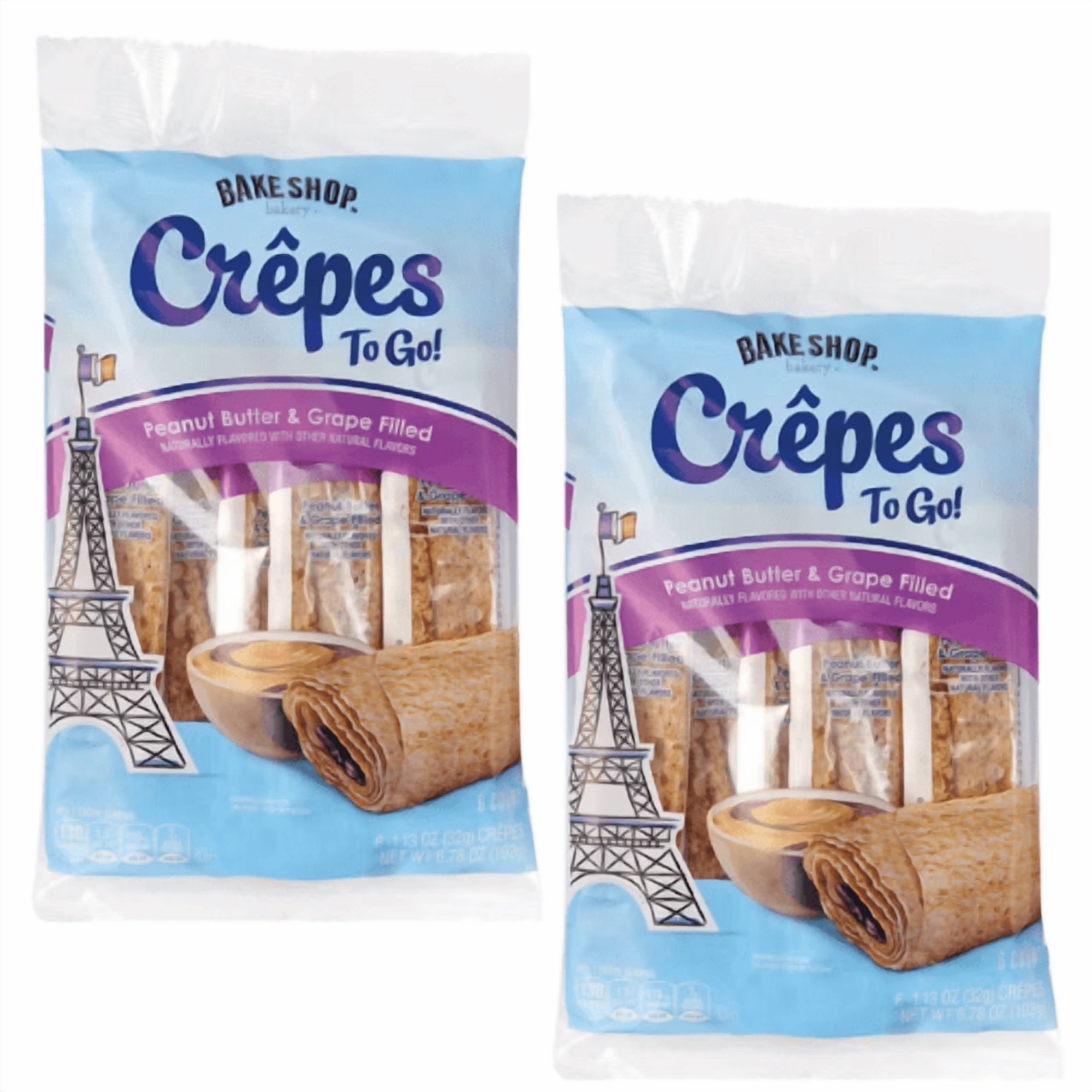 Peanut Butter & Grape Filled Crepes, 6 count - Walmart.com