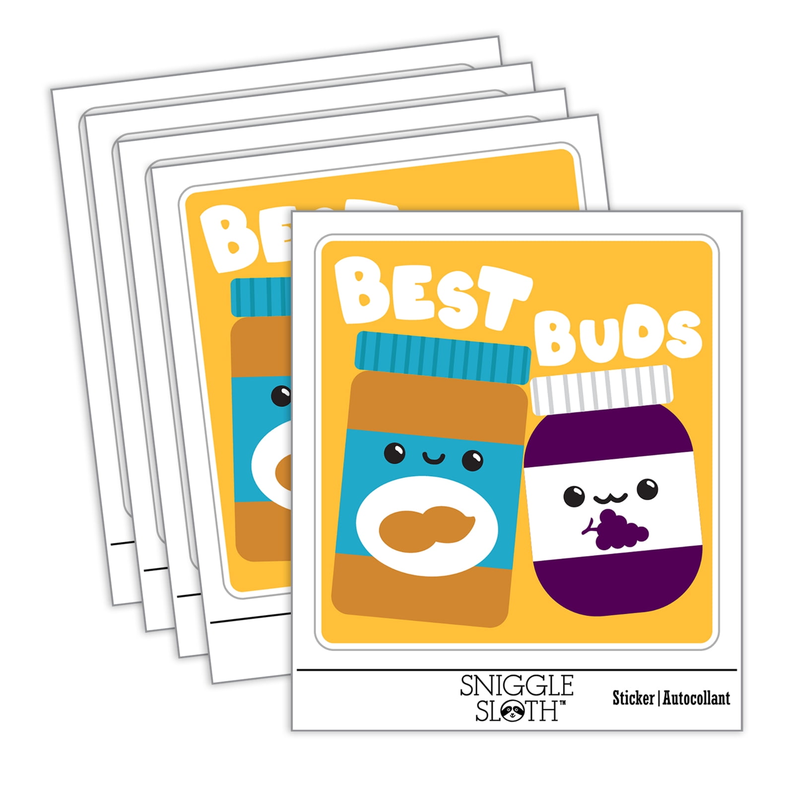 Peanut Butter and Jelly Best Buds Friends Car Window Bumper Water ...