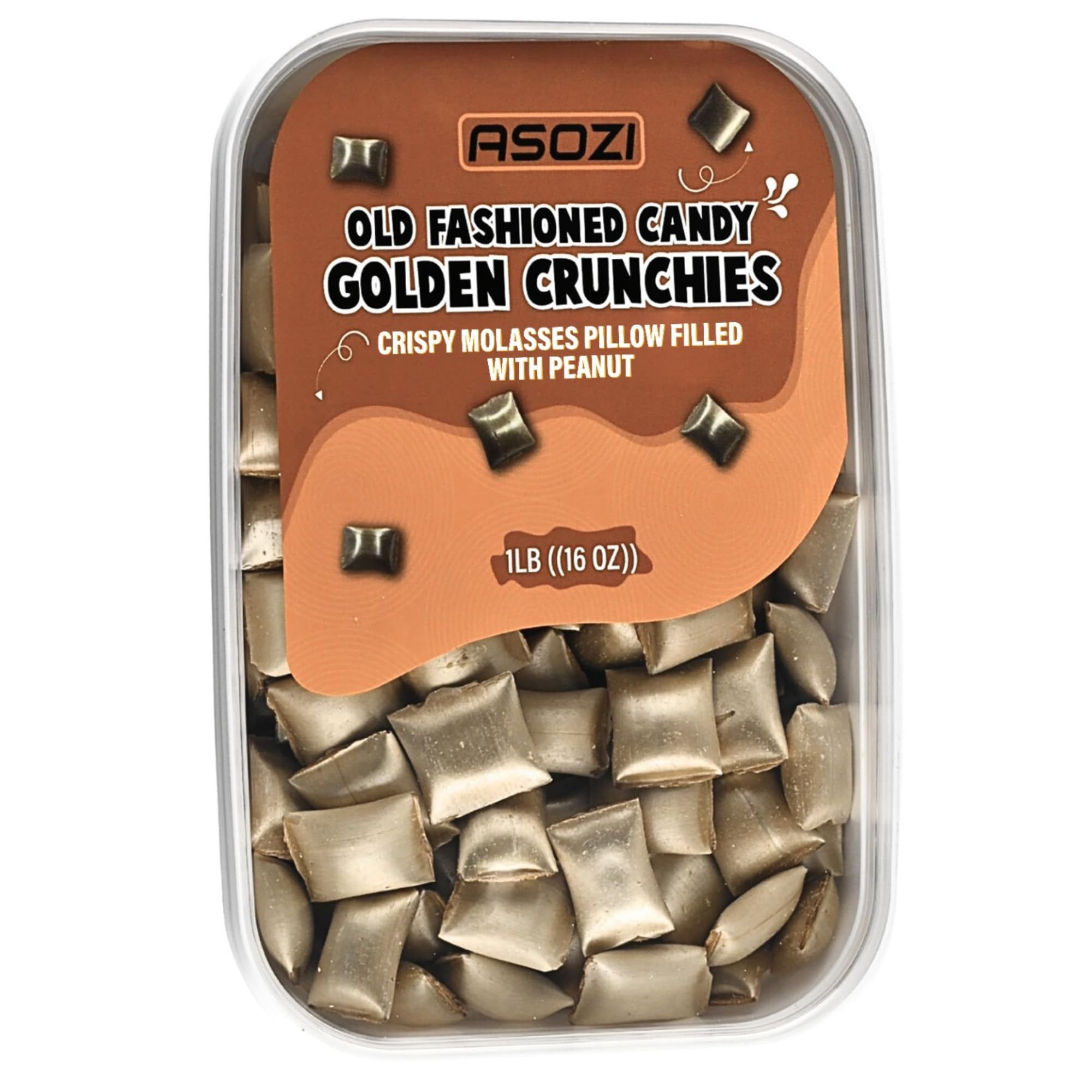 Peanut Butter Pillows Old BCF26 Fashioned Candy-1lb Golden Crunchies ...