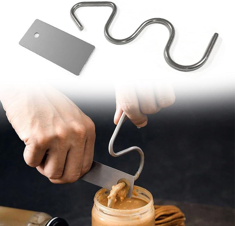 Peanut Butter Stirrer Set, Stainless Steel Mixing Knife for Spreads ...