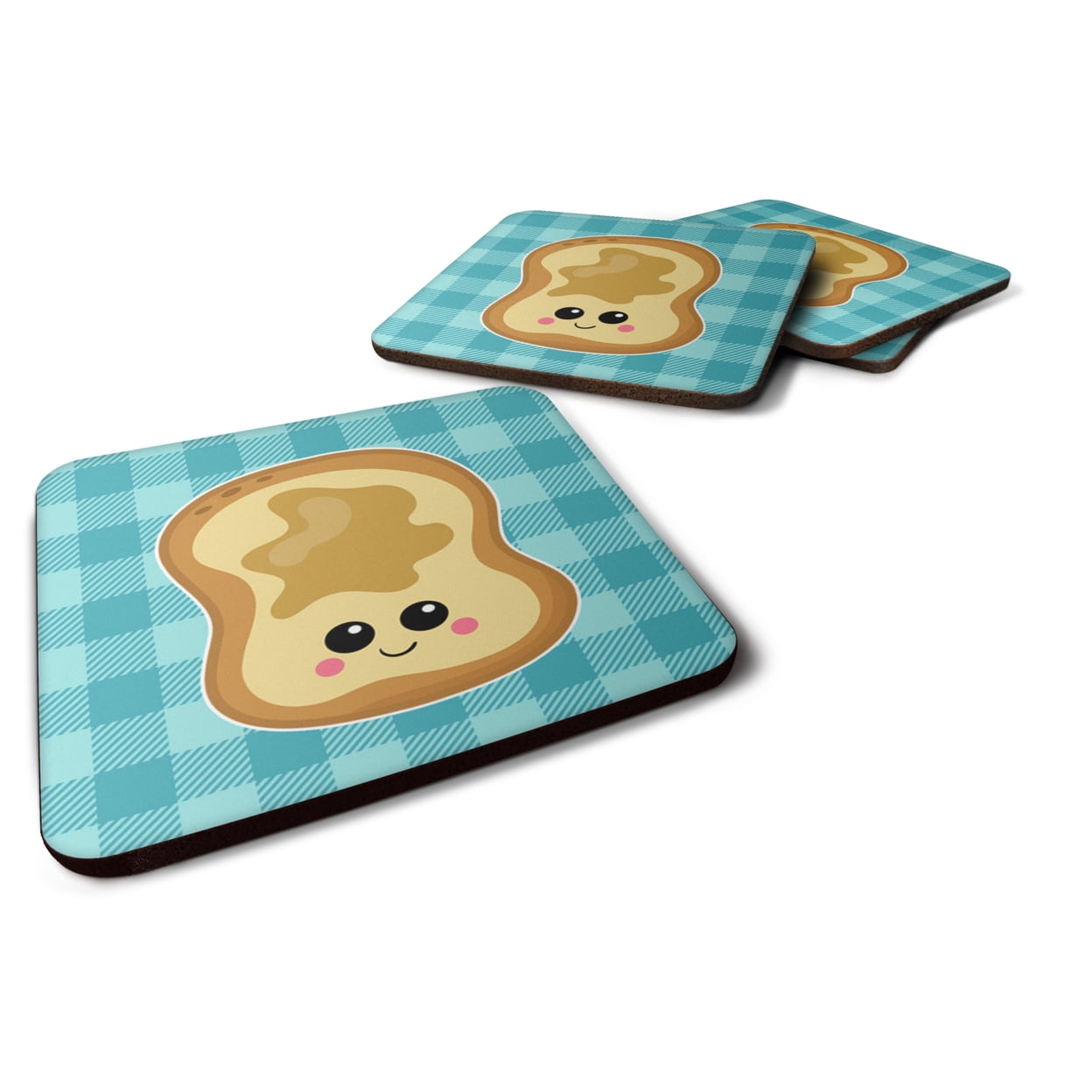 Peanut Butter Toast Foam Coaster Set of 4 - Walmart.com