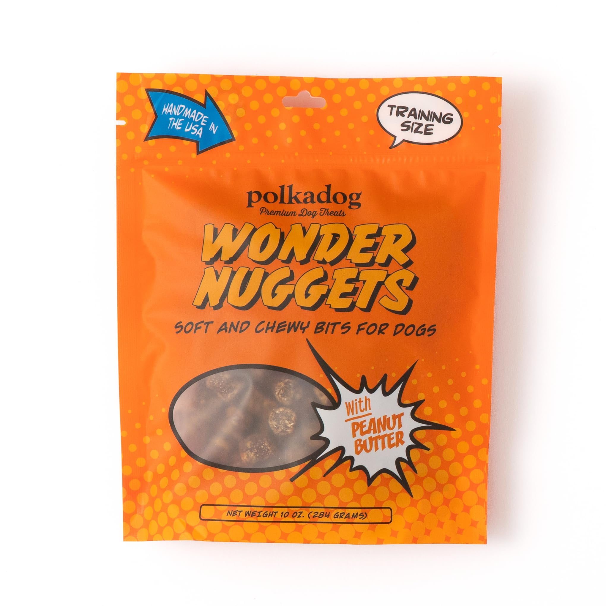Peanut Butter Wonder Nuggets Dog Treats - Vegan, All-Natural Pet ...