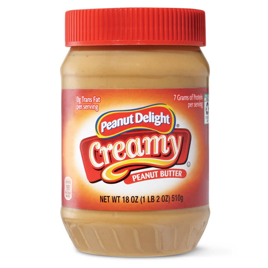 Peanut Delight Creamy Peanut Butter, 18 oz - Walmart.com