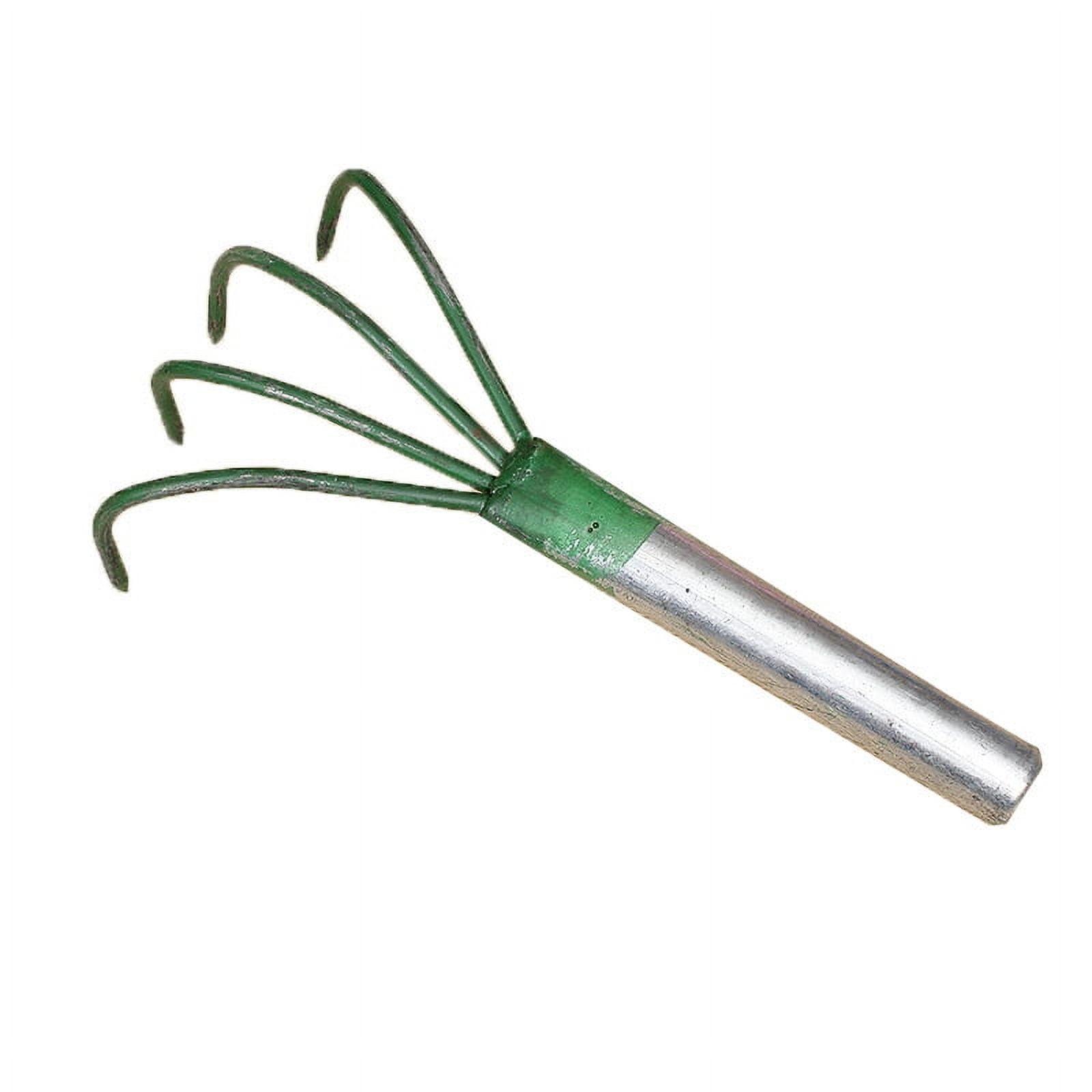 Peanut Harrow with Iron Handle Four-tooth Rake Agricultural Garden ...