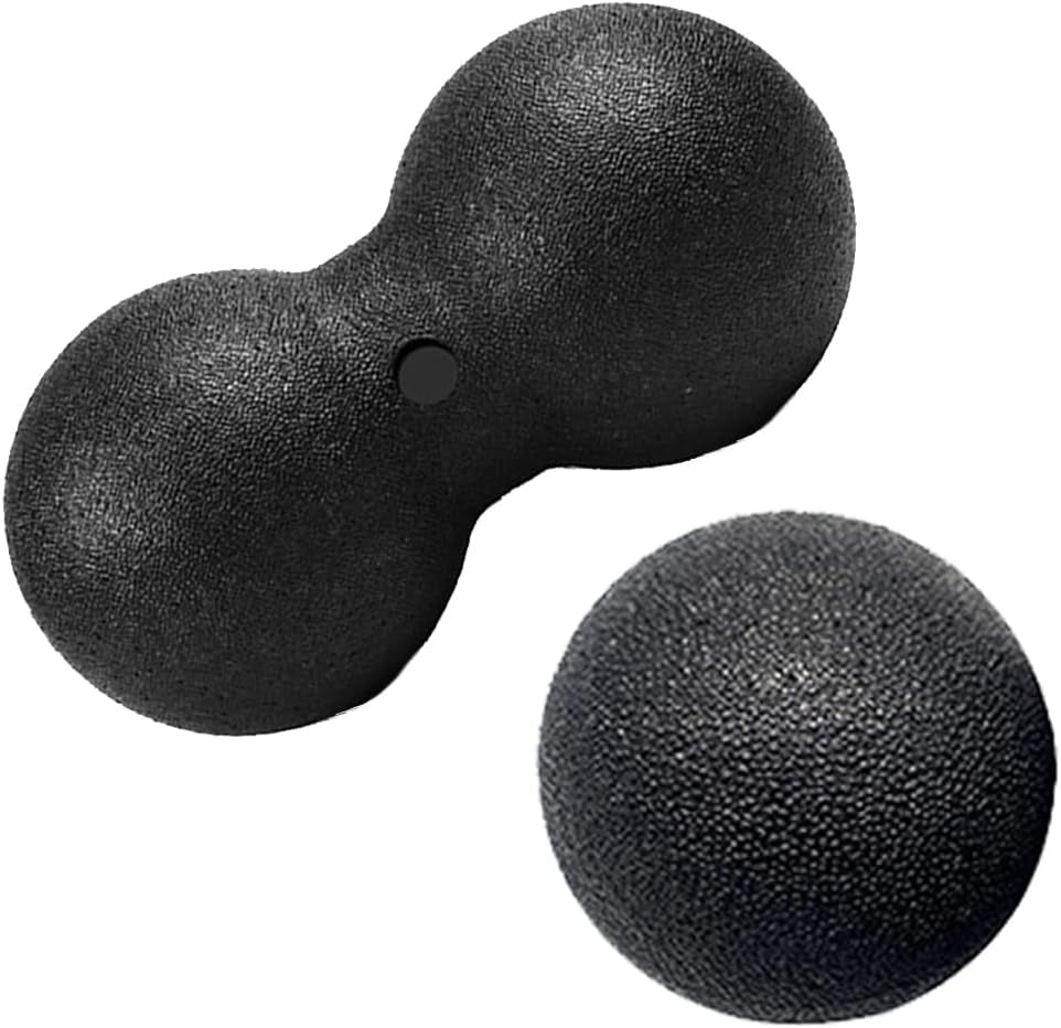 Peanut Massage Ball - Double Ball for Trigger Point Therapy, Myofascial Release, Deep Tissue ...