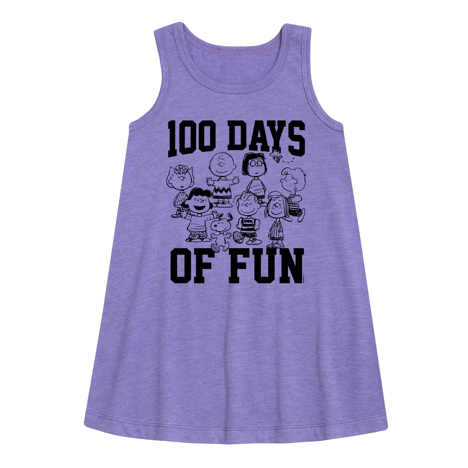 Peanuts - 100 Days Of Fun - Toddler & Youth Girls A-line Dress ...