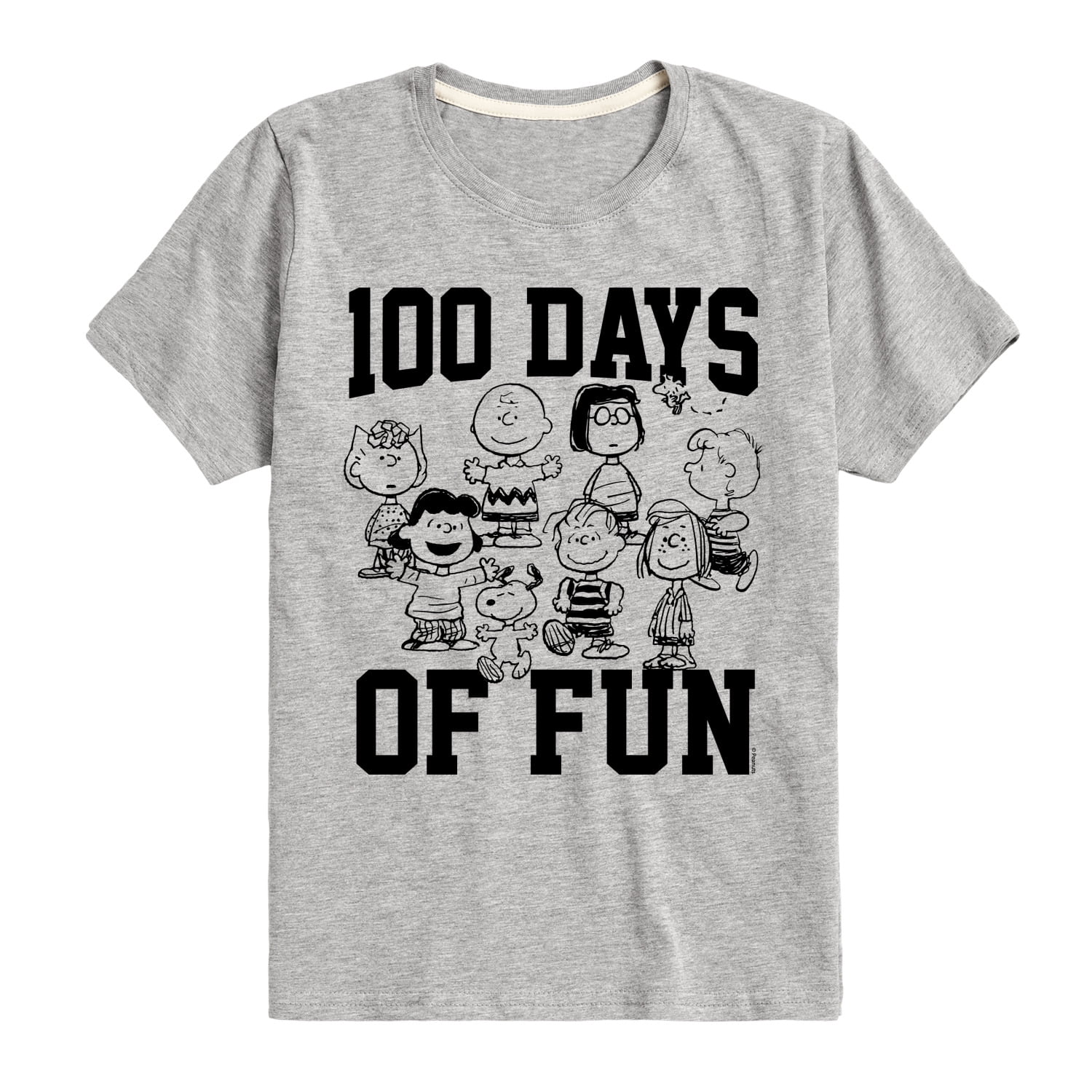 Peanuts - 100 Days Of Fun - Toddler & Youth Short Sleeve Graphic T ...