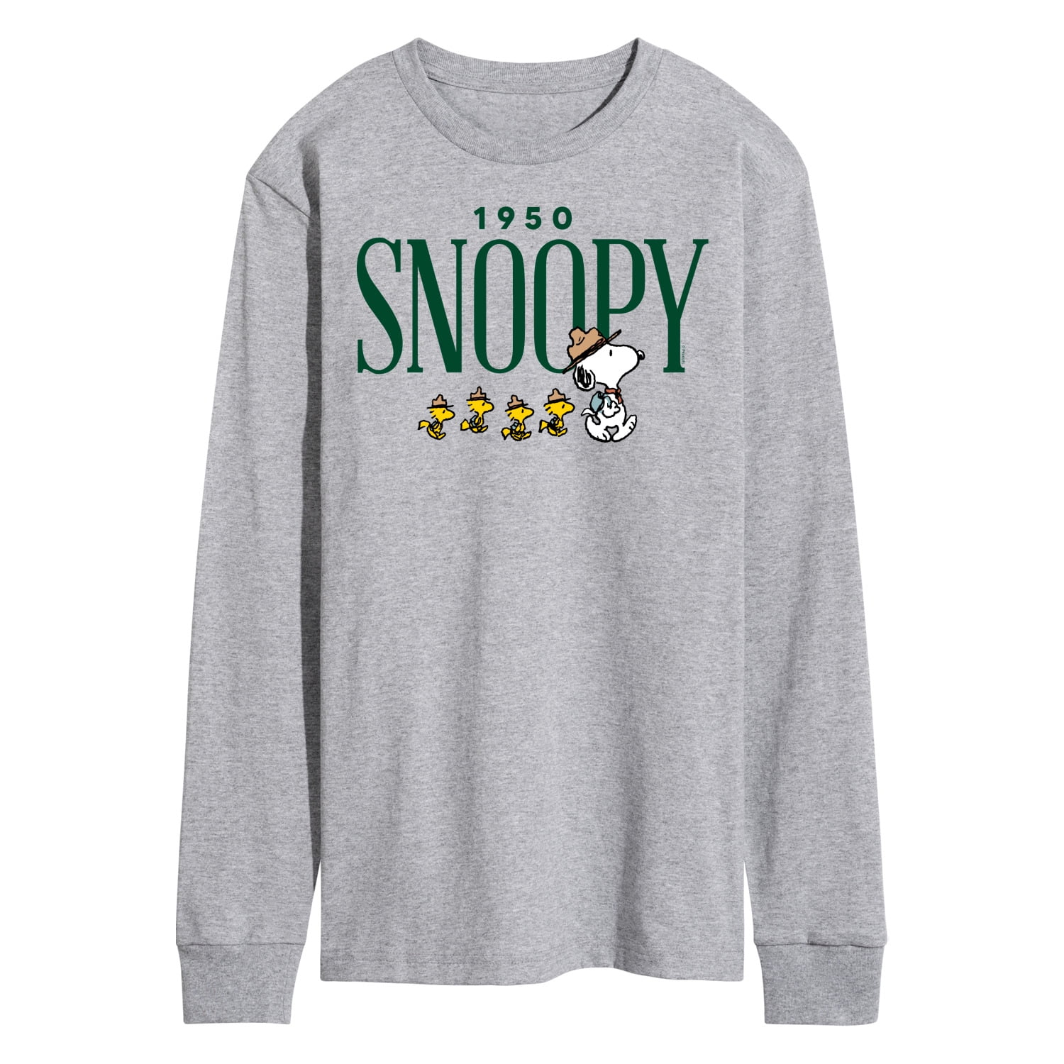 Peanuts - 1950's Camper Snoopy - Men's Long Sleeve T-Shirt - Walmart.com