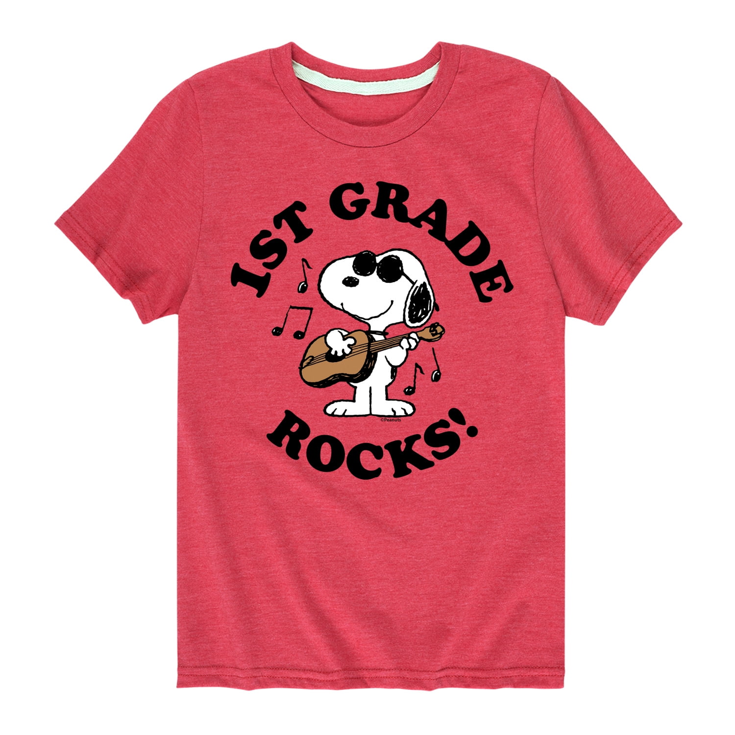 Peanuts - 1st Grade Rocks - Toddler And Youth Short Sleeve Graphic T ...