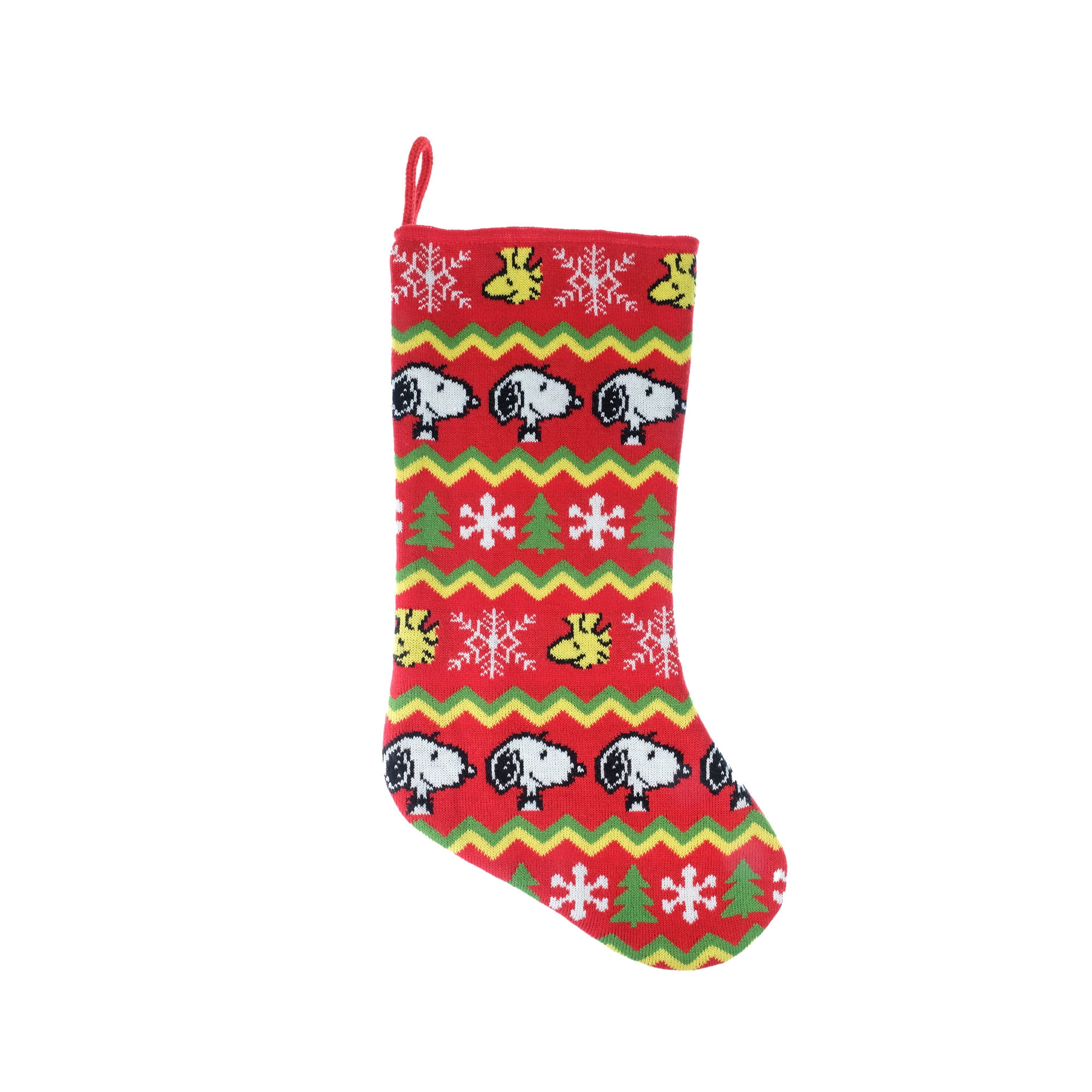 Peanuts 20 inch Knit Christmas Stocking, Polyester, by Ruz - Walmart.com