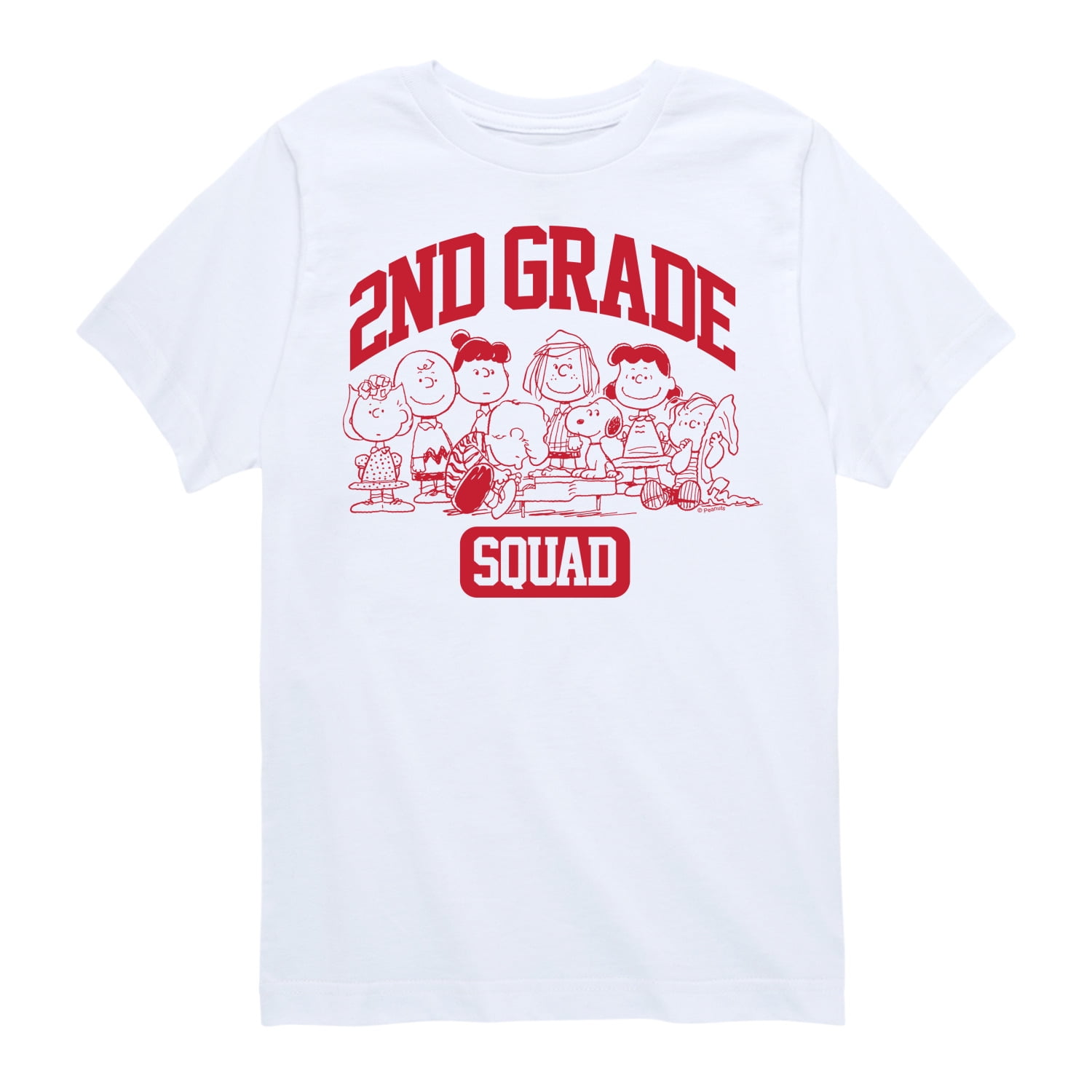 Peanuts - 2nd Grade Squad - Toddler & Youth Short Sleeve Graphic T ...
