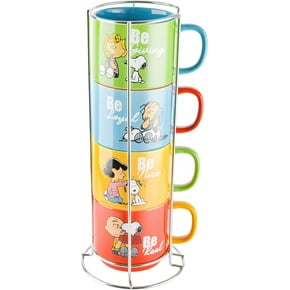 Stackable Coffee Mugs With Rack