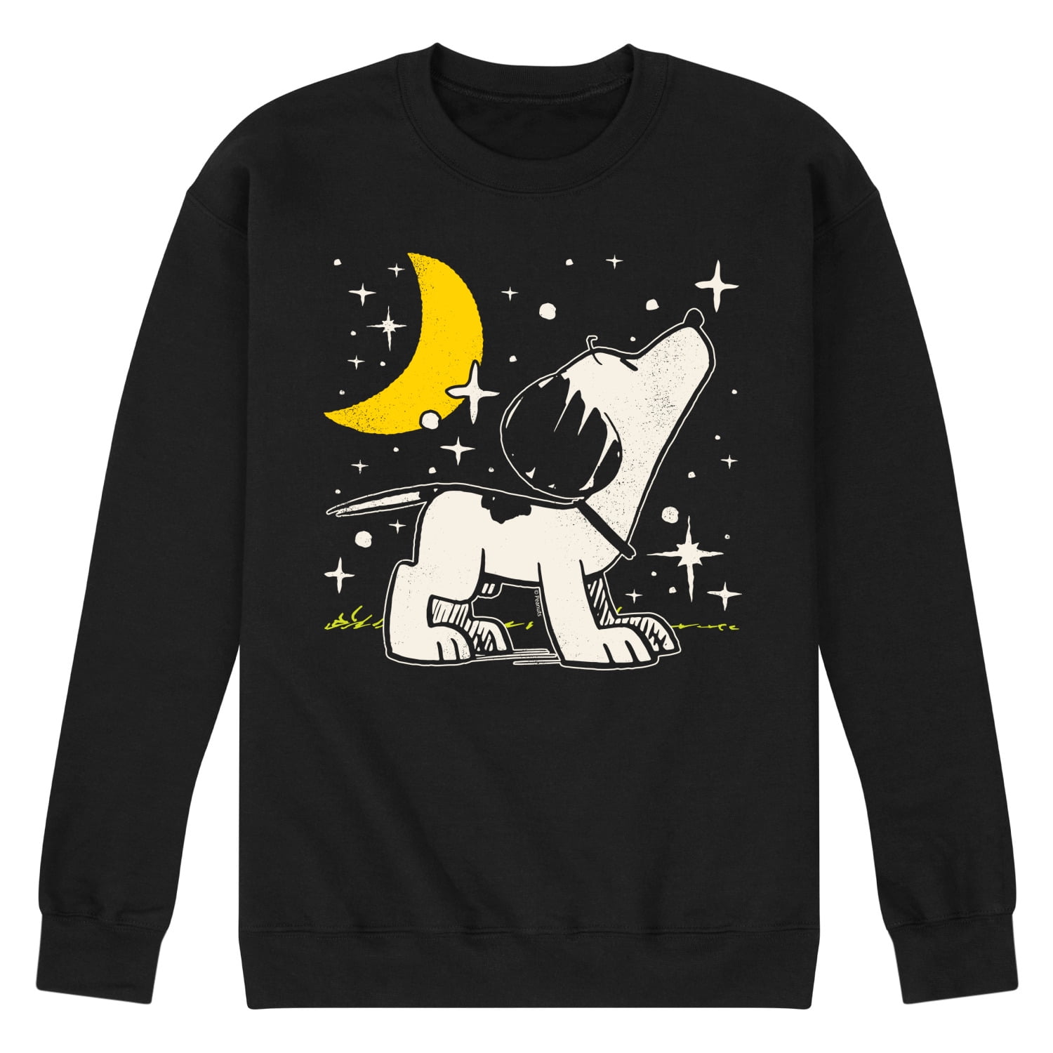Peanuts - 50s Snoopy Stars - Men's Crew Neck Fleece Pullover - Walmart.com