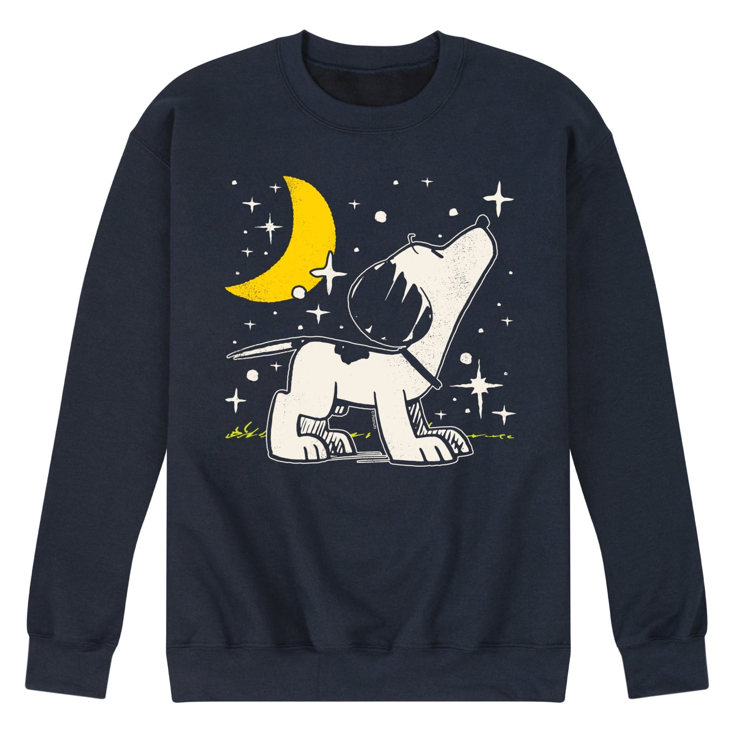 Peanuts - 50s Snoopy Stars - Men's Crew Neck Fleece Pullover - Walmart.com