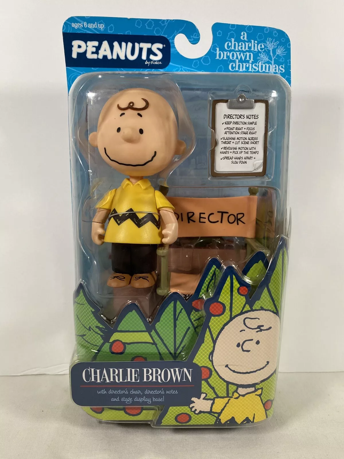 Peanuts A Charlie Brown Christmas W/ Directors Chair Forever fun 5 ...